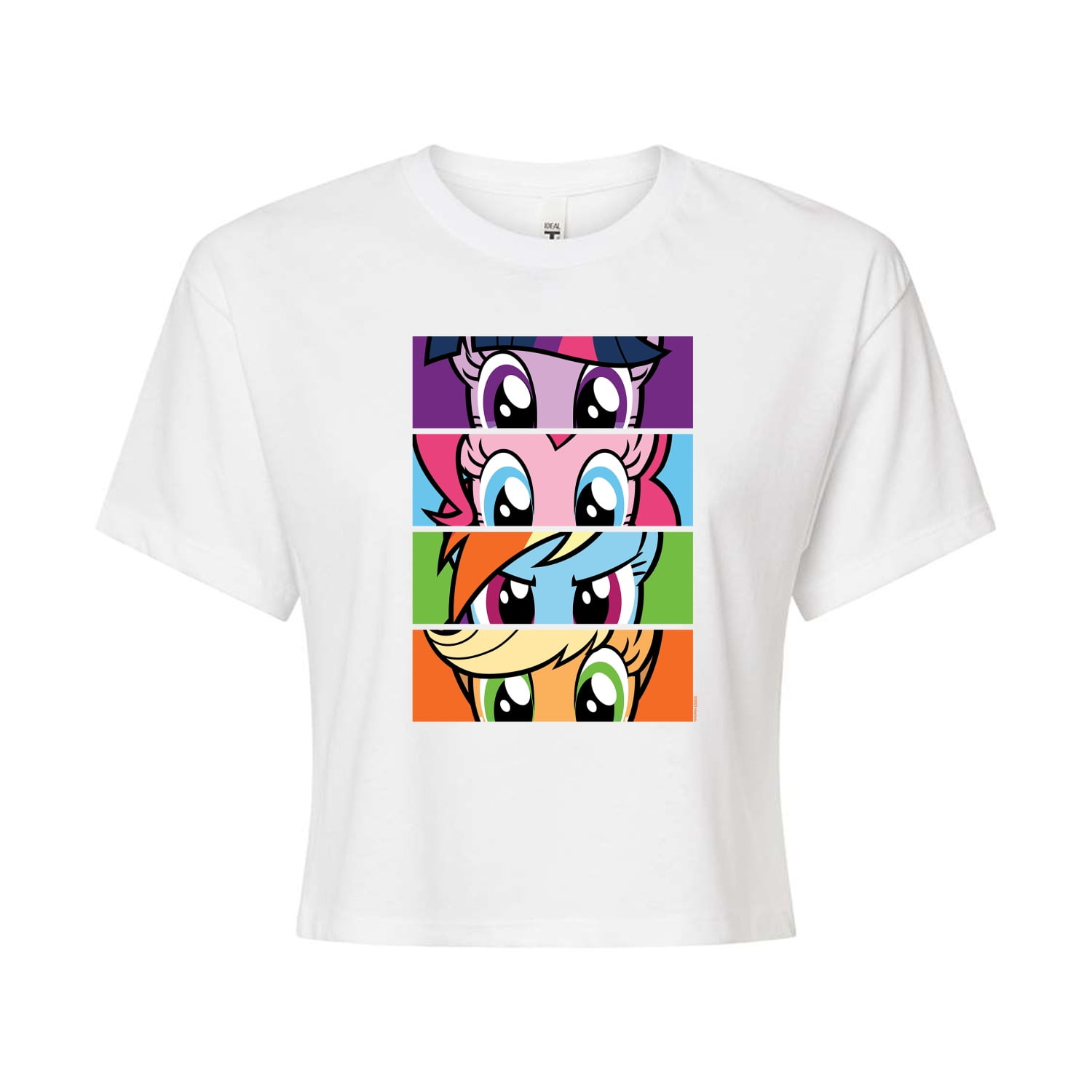 My Little Pony - Stacked Faces - Junior's Cropped Tee - Walmart.com