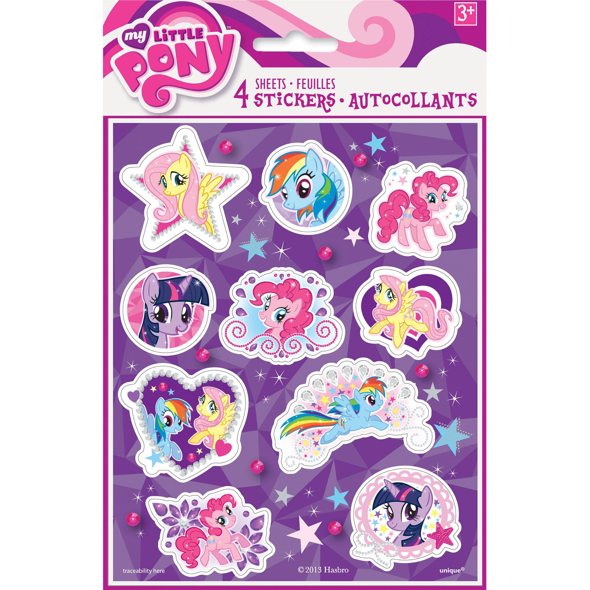 My Little Pony Sticker Sheets, 4ct - Walmart.com