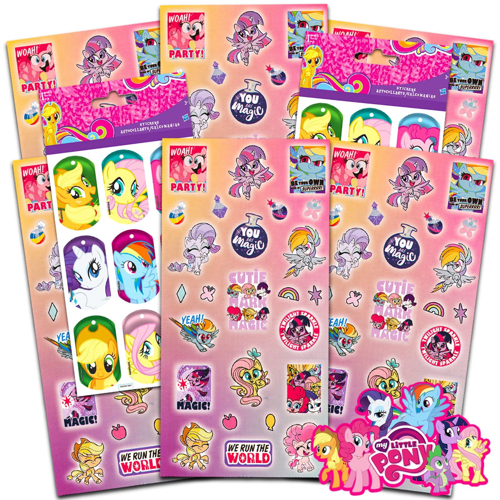 My Little Pony Stickers for Girls Bundle ~ 160+ My Little Pony Party ...