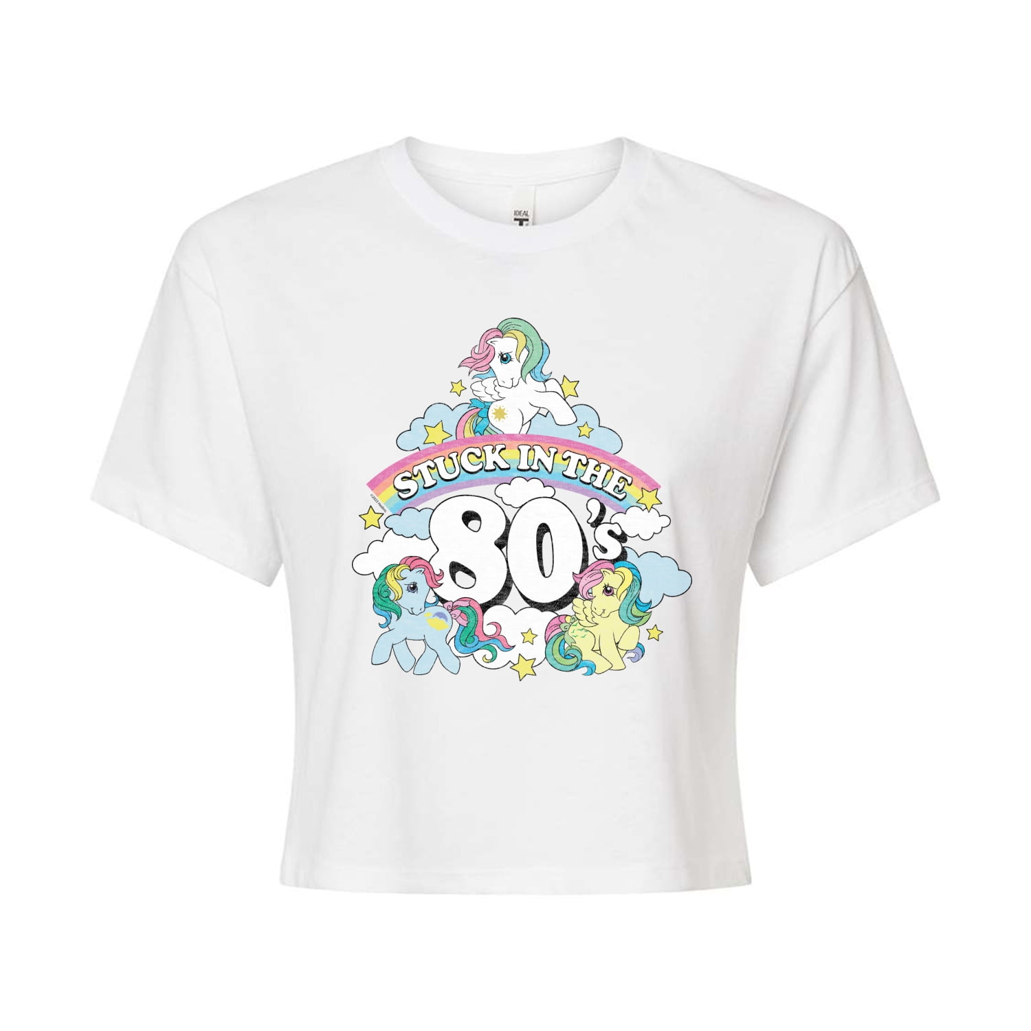 My Little Pony - Stuck In The 80s - Junior's Cropped Tee - Walmart.com