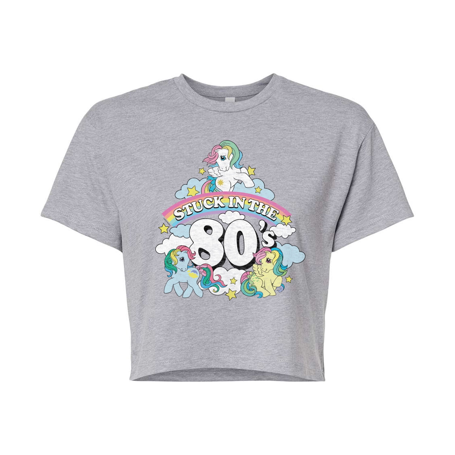 My Little Pony - Stuck In The 80s - Junior's Cropped Tee - Walmart.com