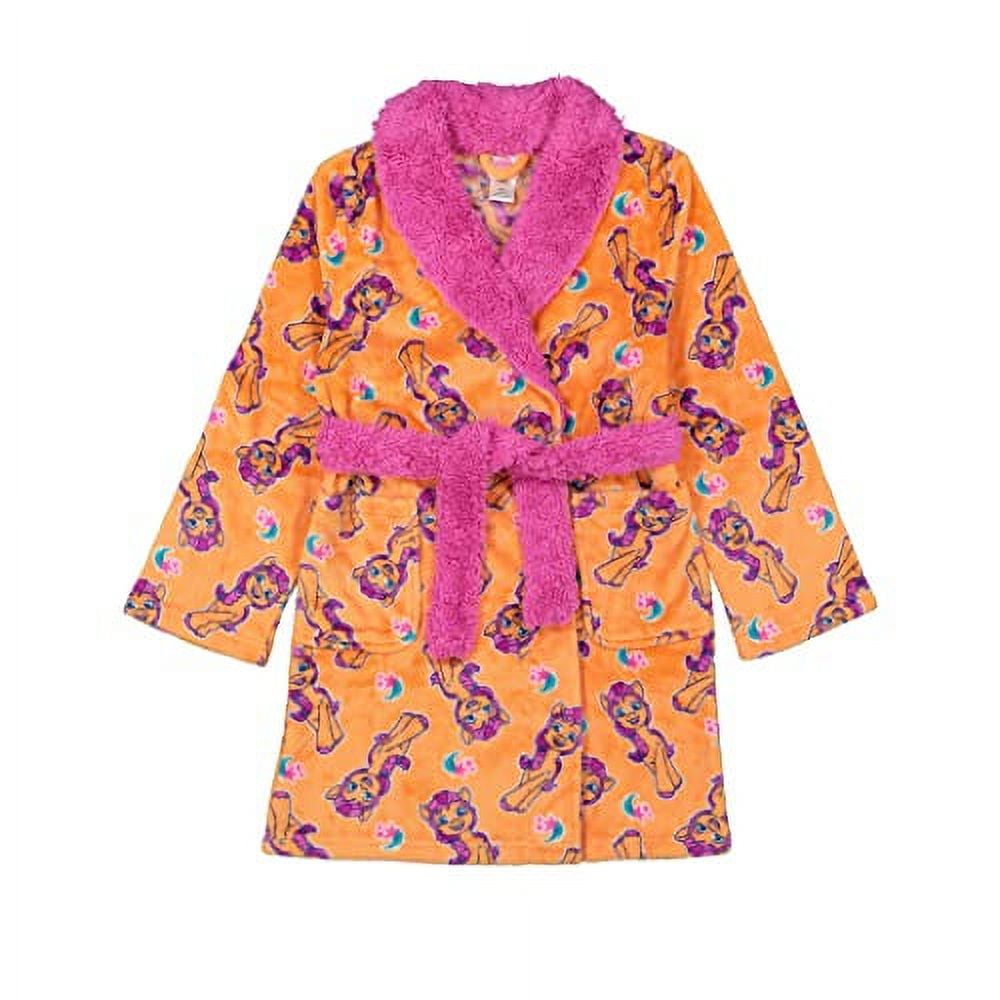 My Little Pony Sunny Starscout Girl's Minky Fleece Bathrobe, Robe (Size ...