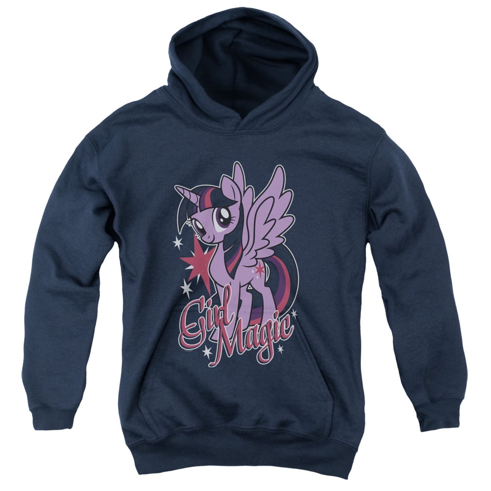 My Little Pony TV Girl Magic Youth Pullover Hoodie Sweatshirt Navy ...