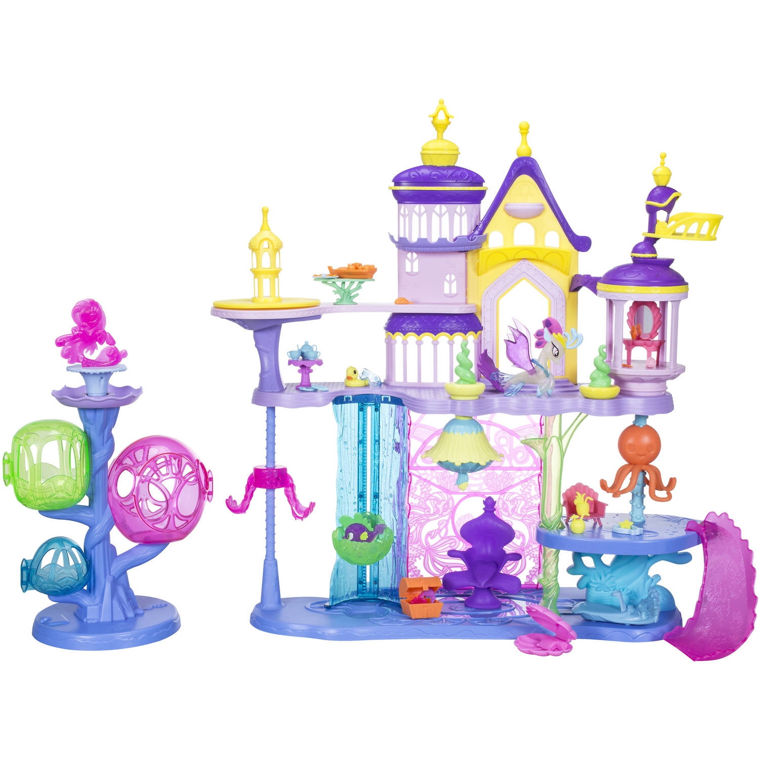 My Little Pony: The Movie Canterlot & Seaquestria Castle with Light-Up ...