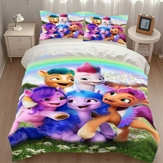 My Little Pony Toddler Bedding Set Christmas for Child Sheet Comforter ...