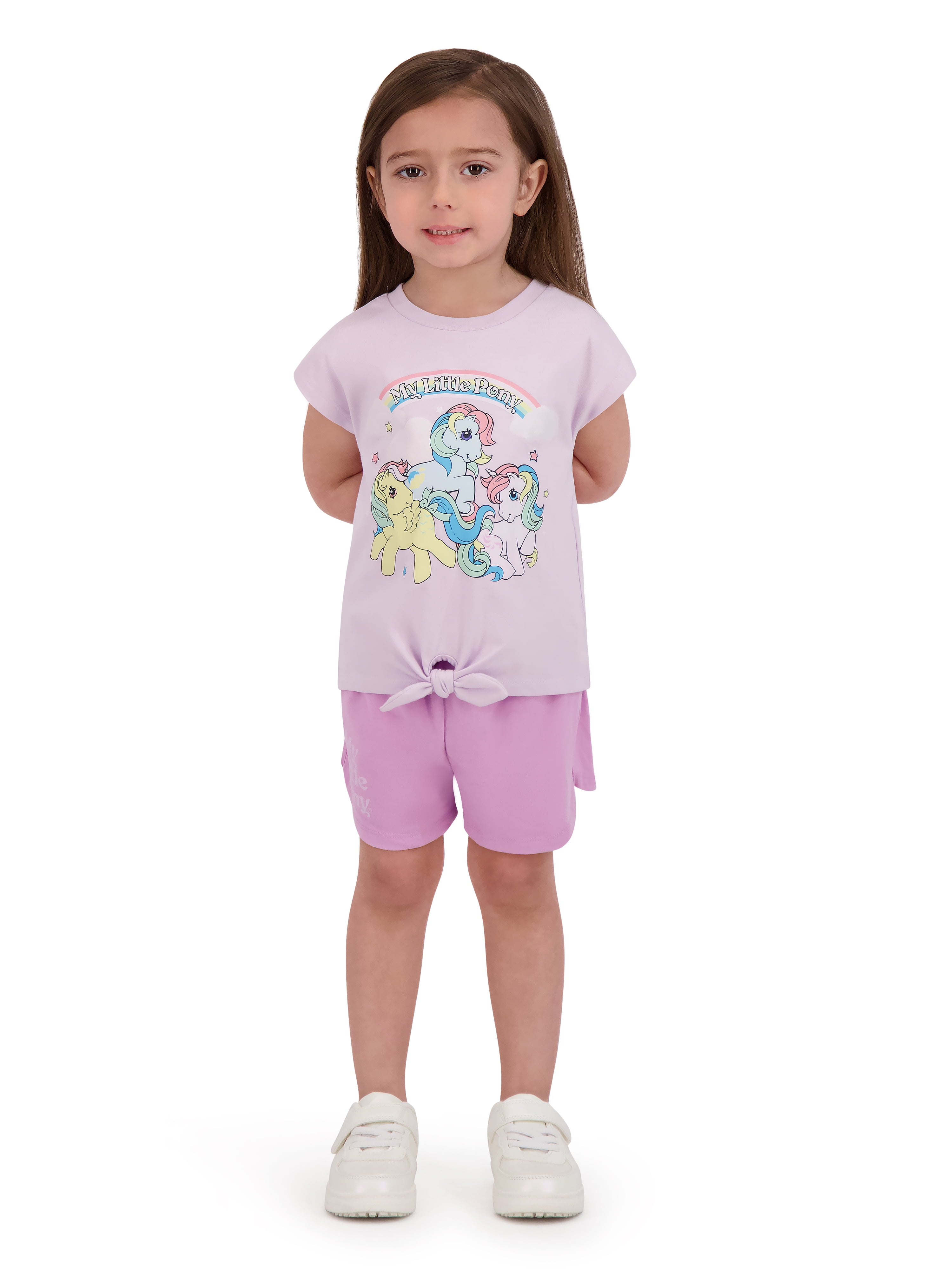 My Little Pony Toddler Girl 4 Piece Knit Short Set, Sizes 12 Months-5T - Walmart.com