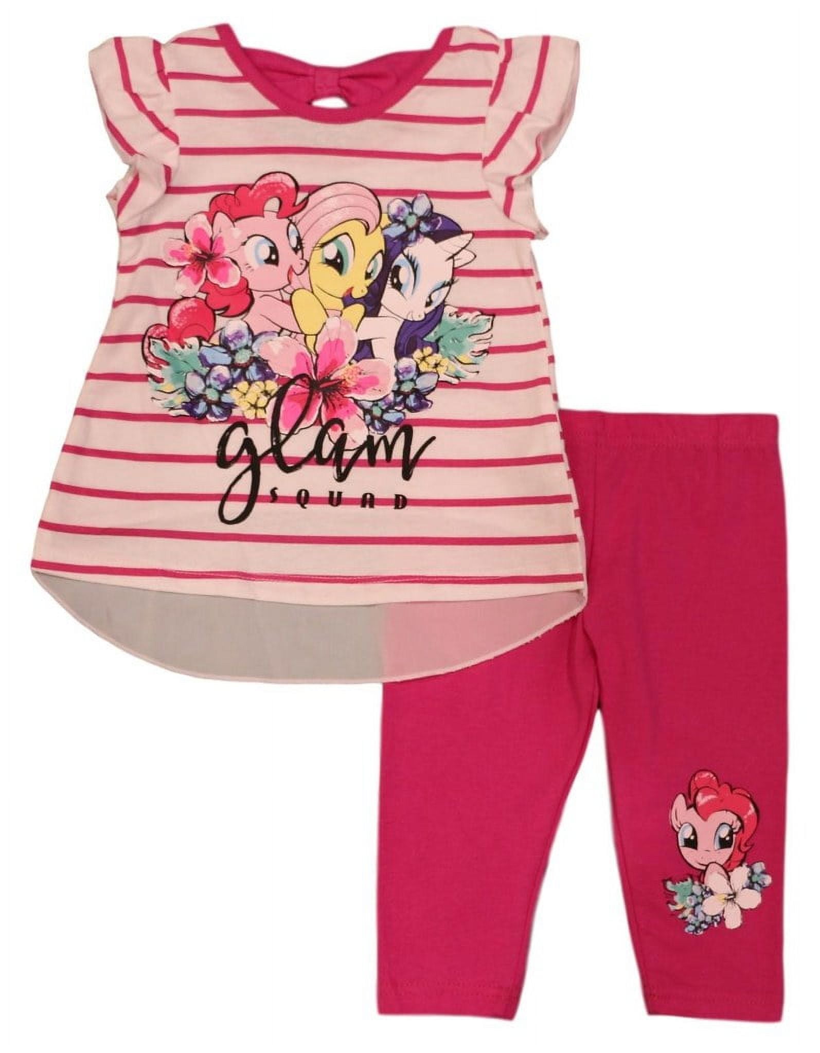 My Little Pony Toddler Girls' Glam Squad Bow Back Leggings Set ...