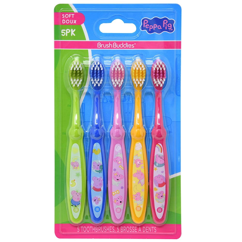 Peppa Pig Toothbrush 5pk - Walmart Business Supplies