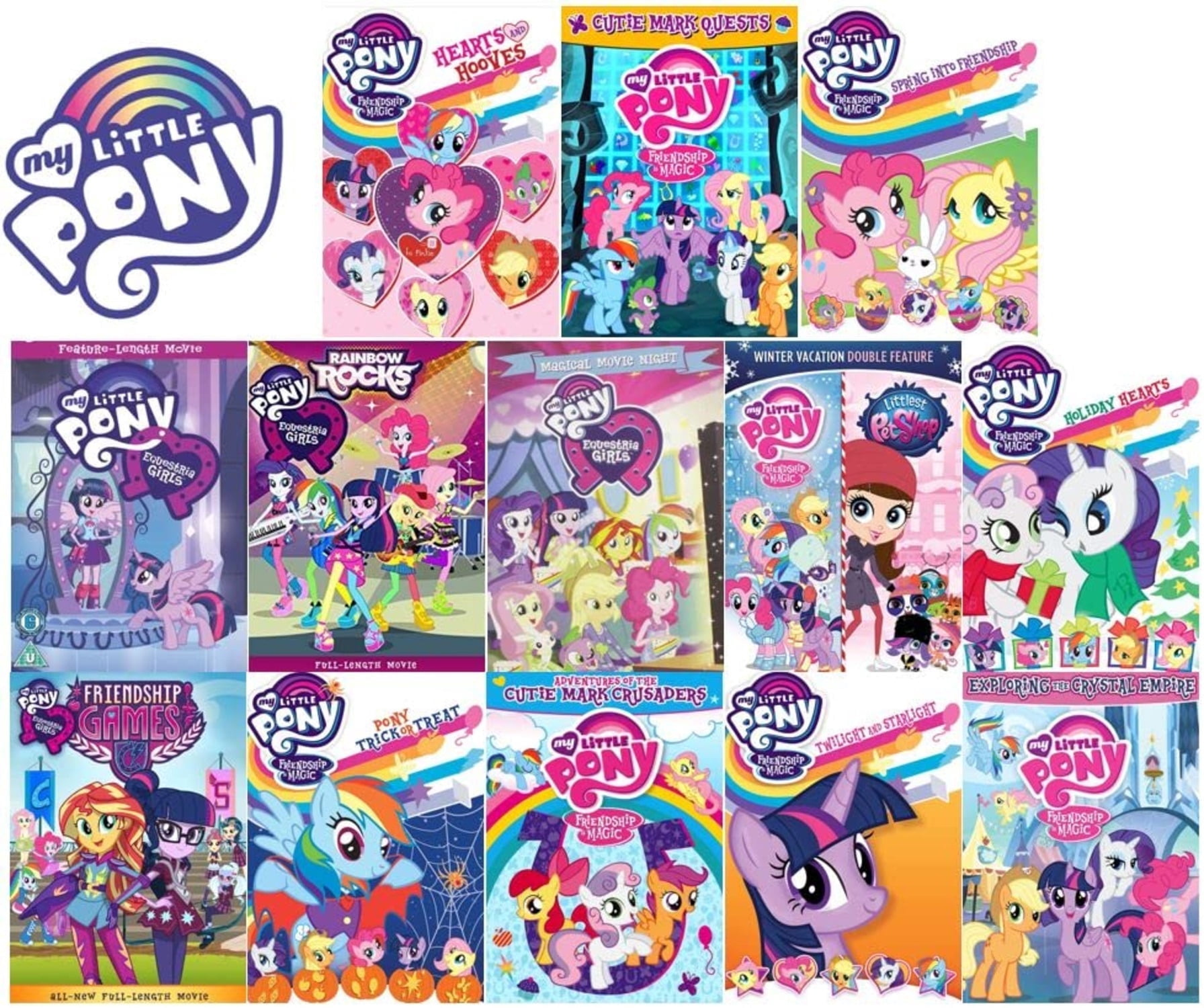 My Little Pony Ultimate Collection Movie Pack (DVD) - Walmart.com