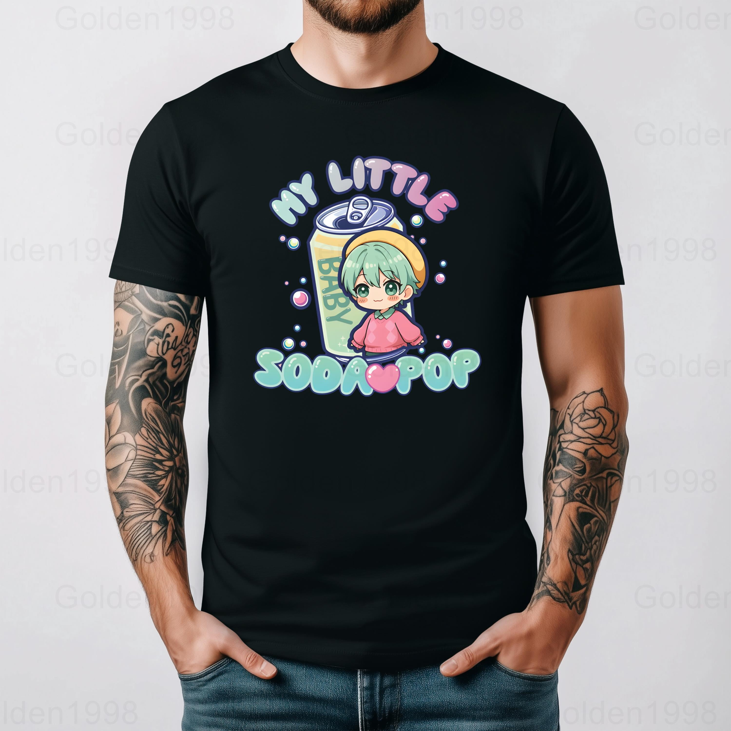 My Little Soda Pop Cute Anime Cartoon Girl Retro Summer Fun Graphic Tee ...