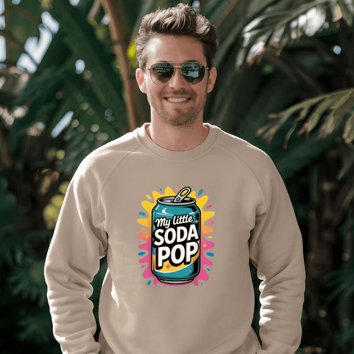 My Little Soda Pop Graphic Blue And Pink Cartoon Beverage Inspired ...