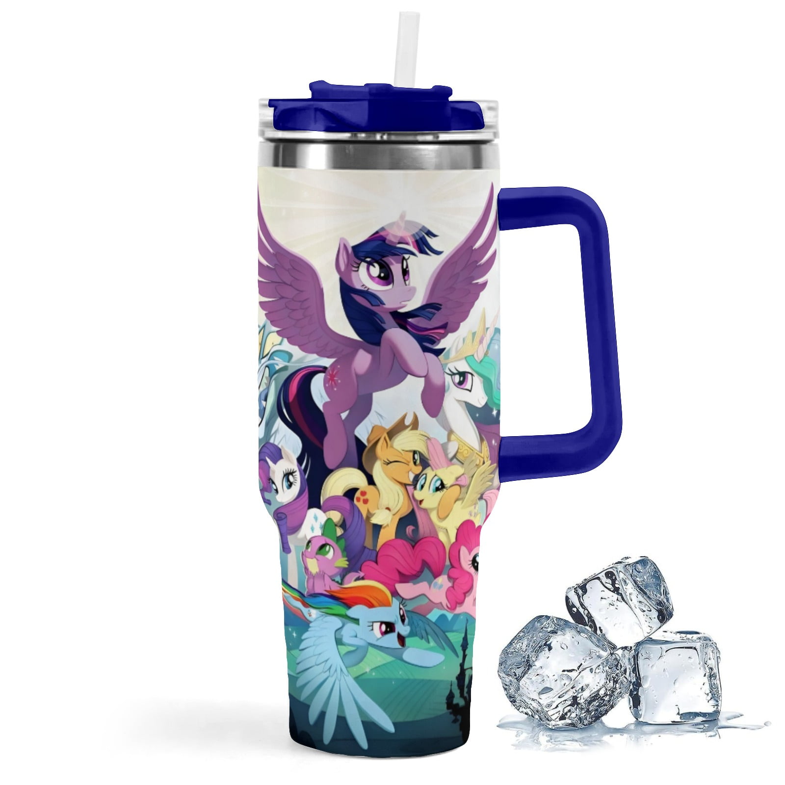 My Little* and Pony* Large capacity car cup has an iconic print, is ...