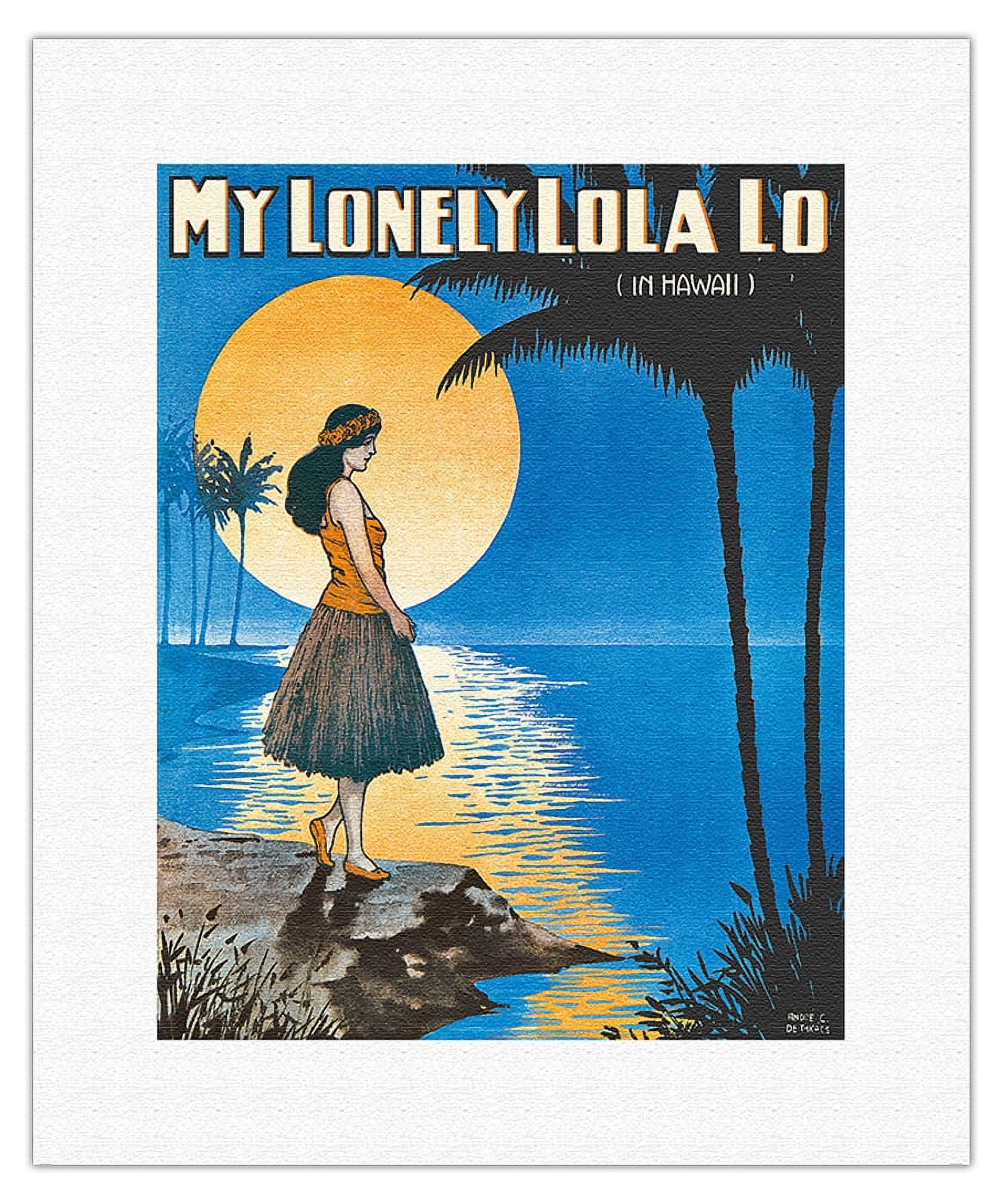 My Lonely Lola Lo (in Hawaii) - Hula Girl - Joe Morris Music Co ...