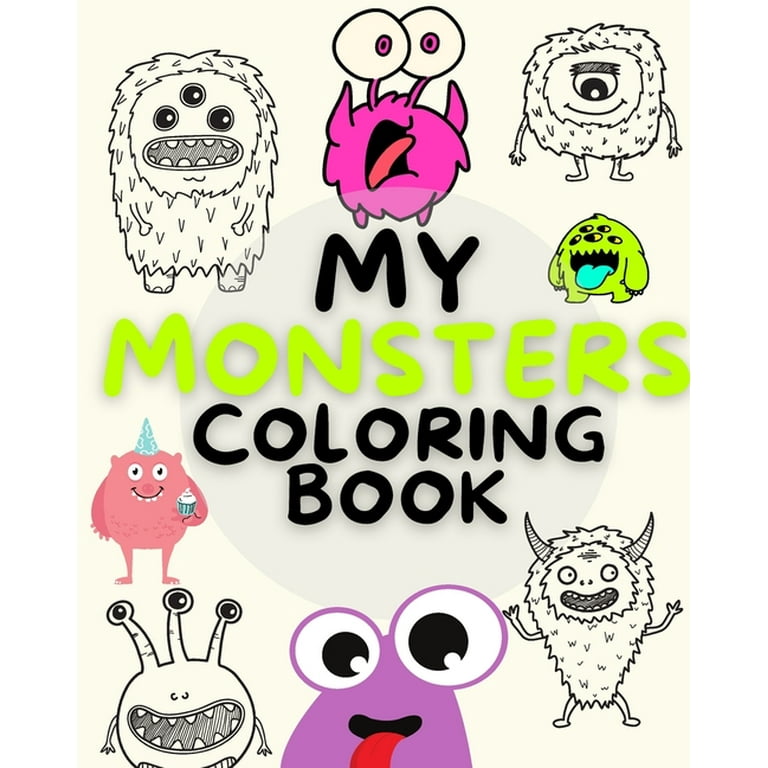 my little monster coloring book