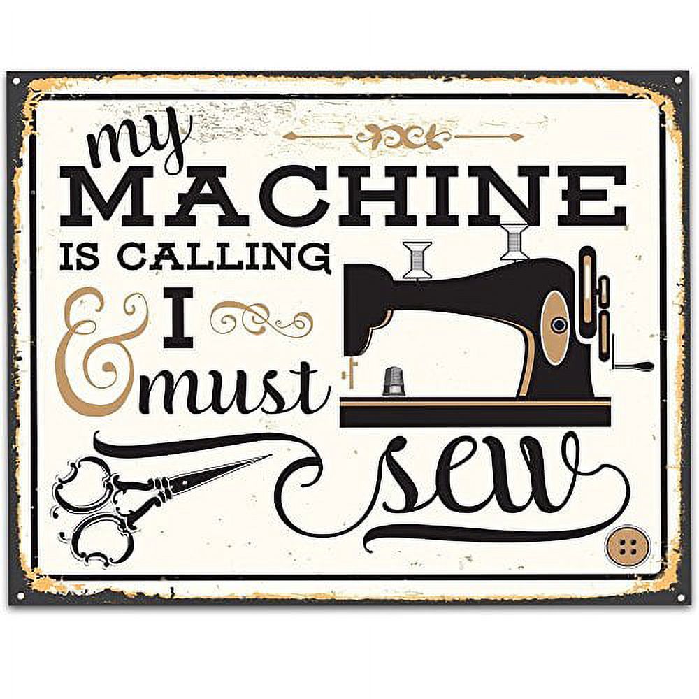 My Machine Is Calling and I Must Sew - 11x14 Unframed Art Print - Great ...