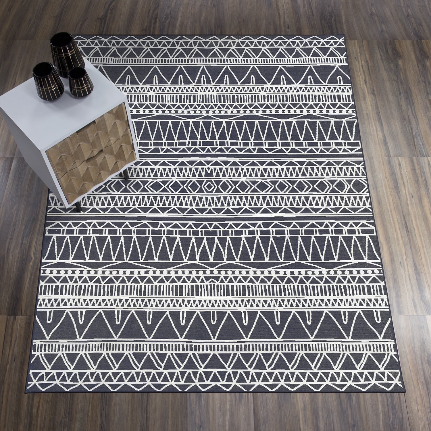 My Magic Carpet 5'x7' Machine Washable Rug for Dining Living Room ...