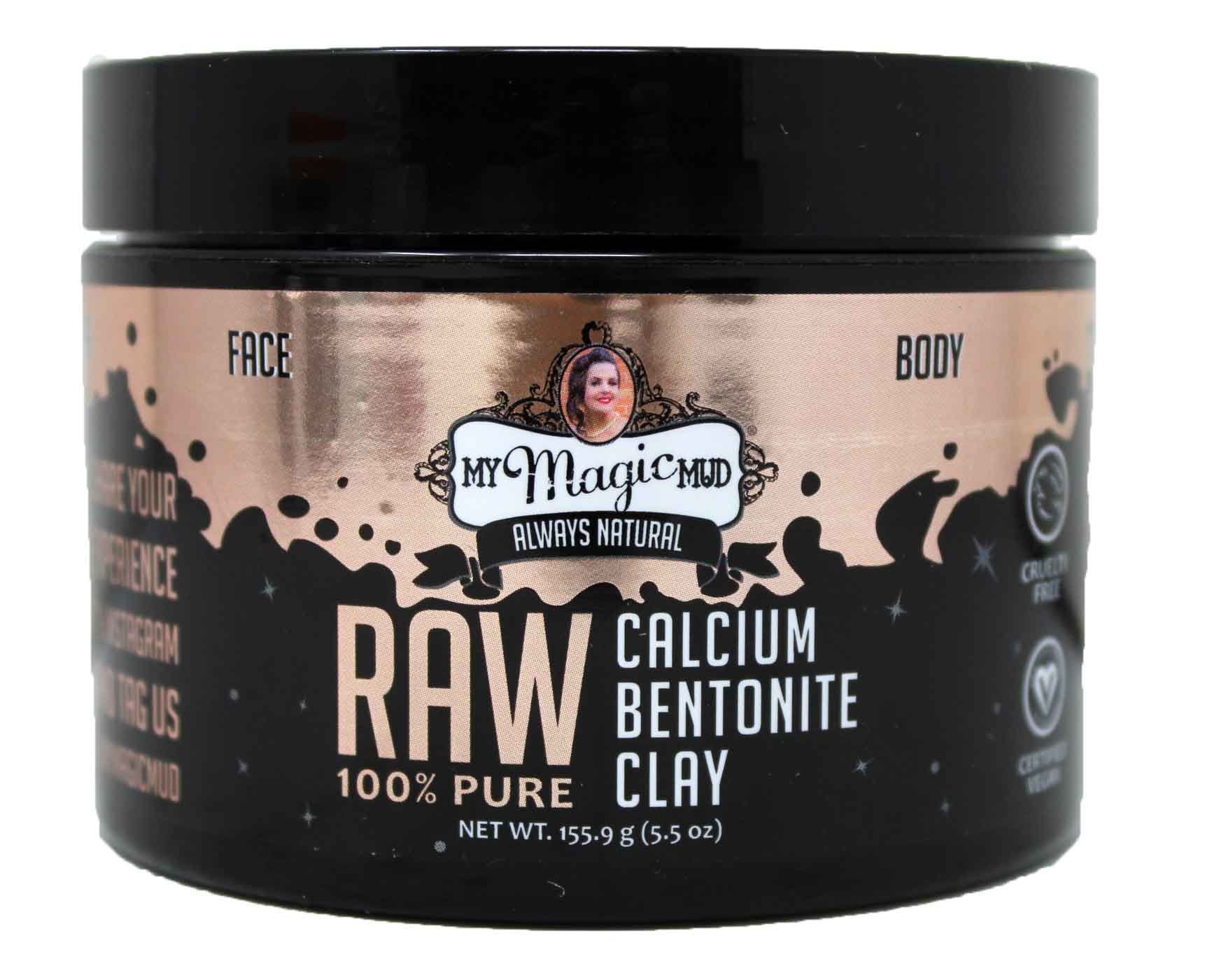 My Magic Mud Pure Skin 100% Raw Calcium Bentonite Clay Powder for Face ...