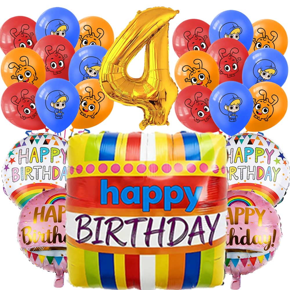 My Magic Pet Morphle Balloons Party Supplies 4th Big Number Decorations ...