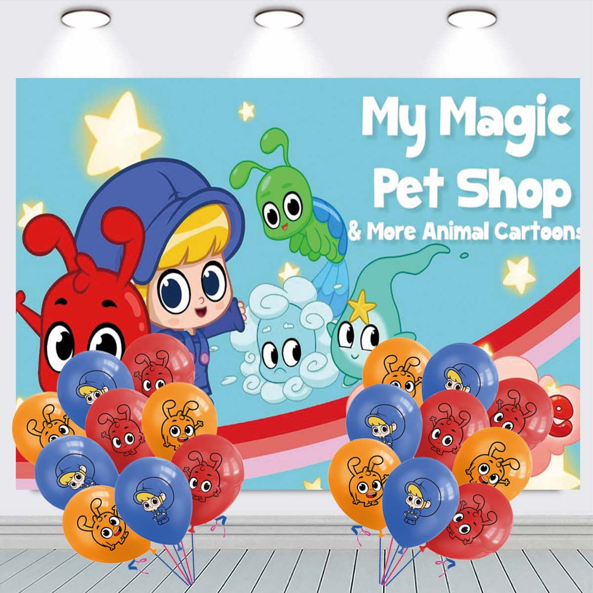 My Magic Pet Morphle Birthday Balloons Party Supplies Banner Backdrop ...