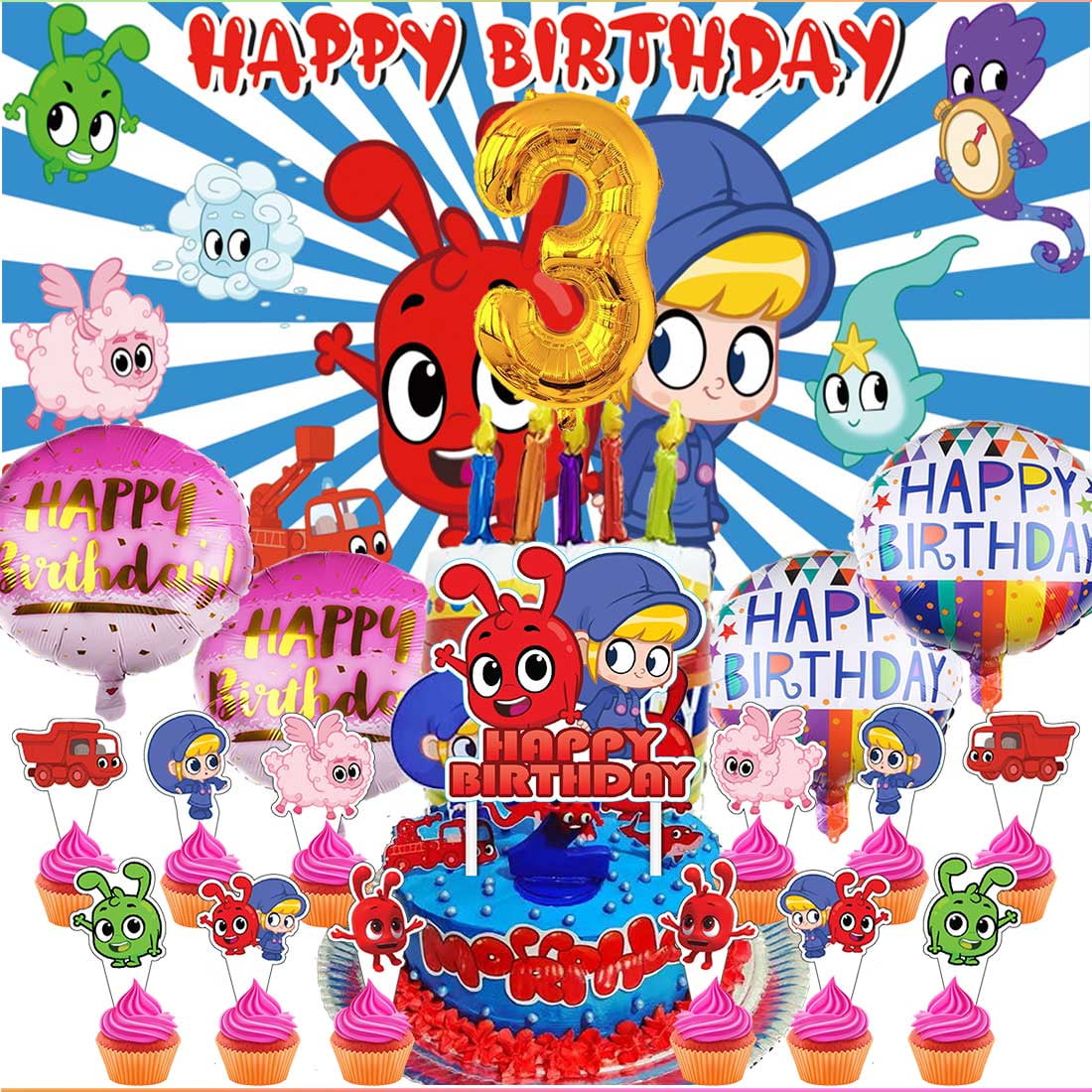 My Magic Pet Morphle Party Supplies Decor 3rd Kit Balloons Birthday ...