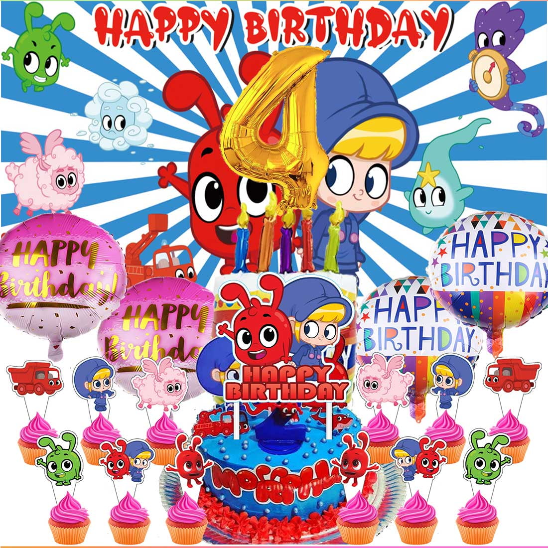 My Magic Pet Morphle Party Supplies Decor 4th Kit Balloons Birthday ...