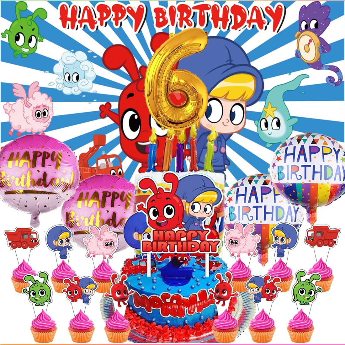 My Magic Pet Morphle Party Supplies Decor 6th Kit Balloons Birthday ...