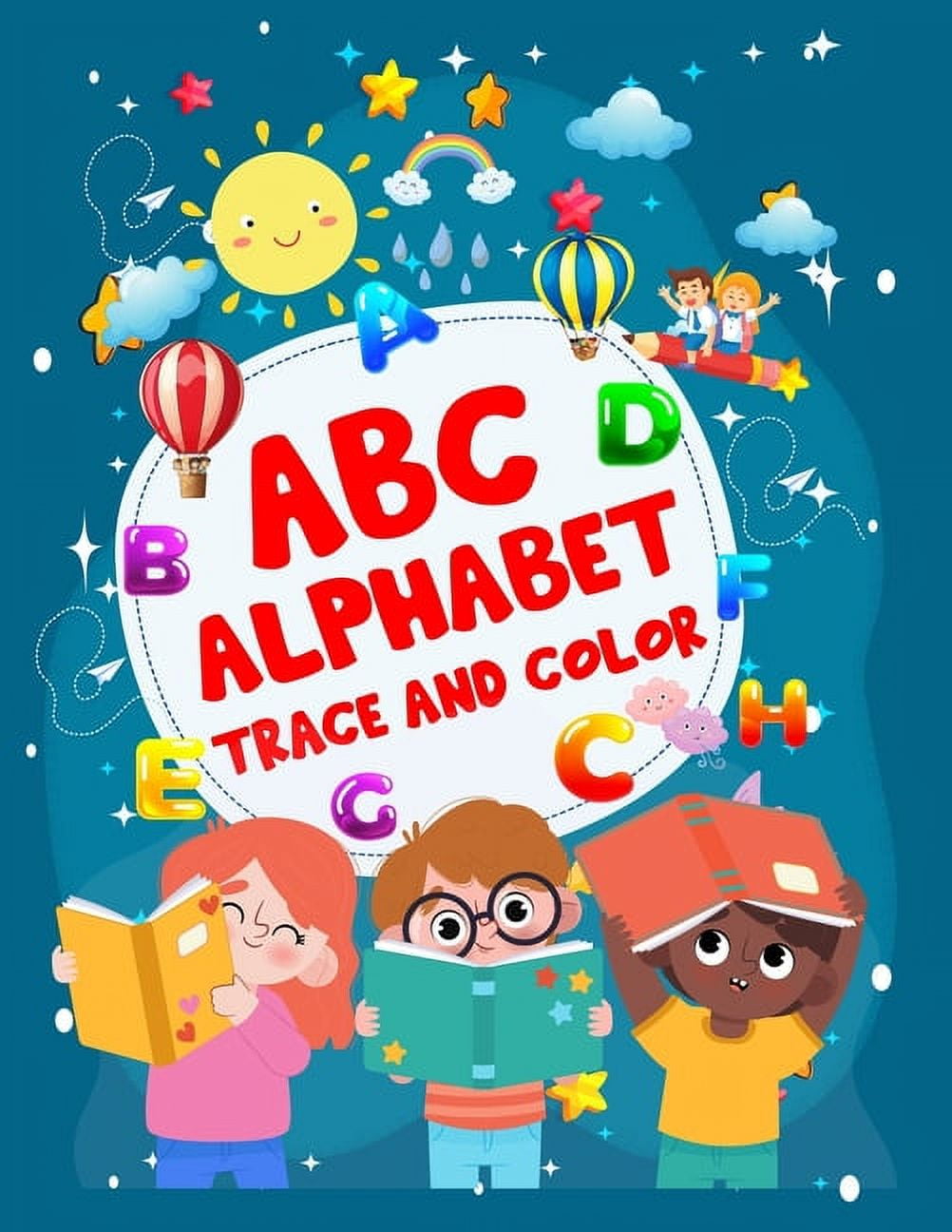 My Magical Preschool Workbook: Letter Tracing And Coloring Books For ...