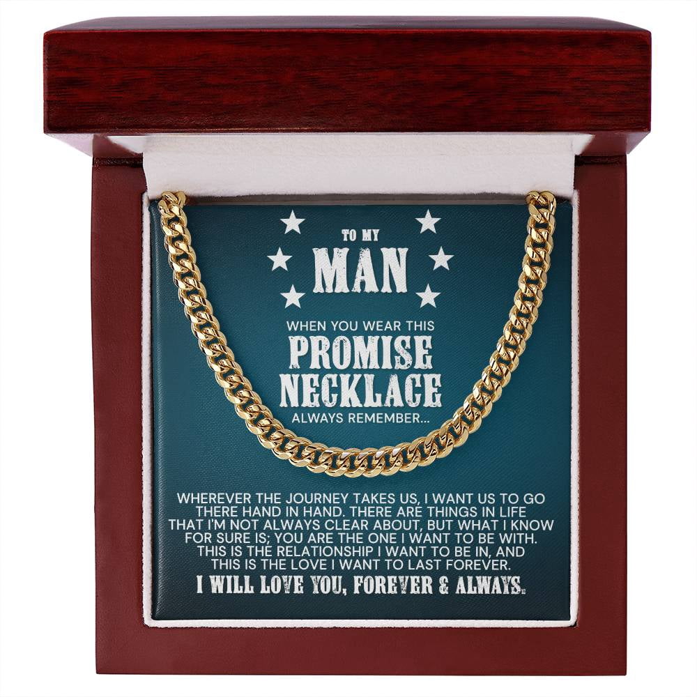 My Man - The Love I Want To Last Forever, Cuban Link Chain, Stainless ...