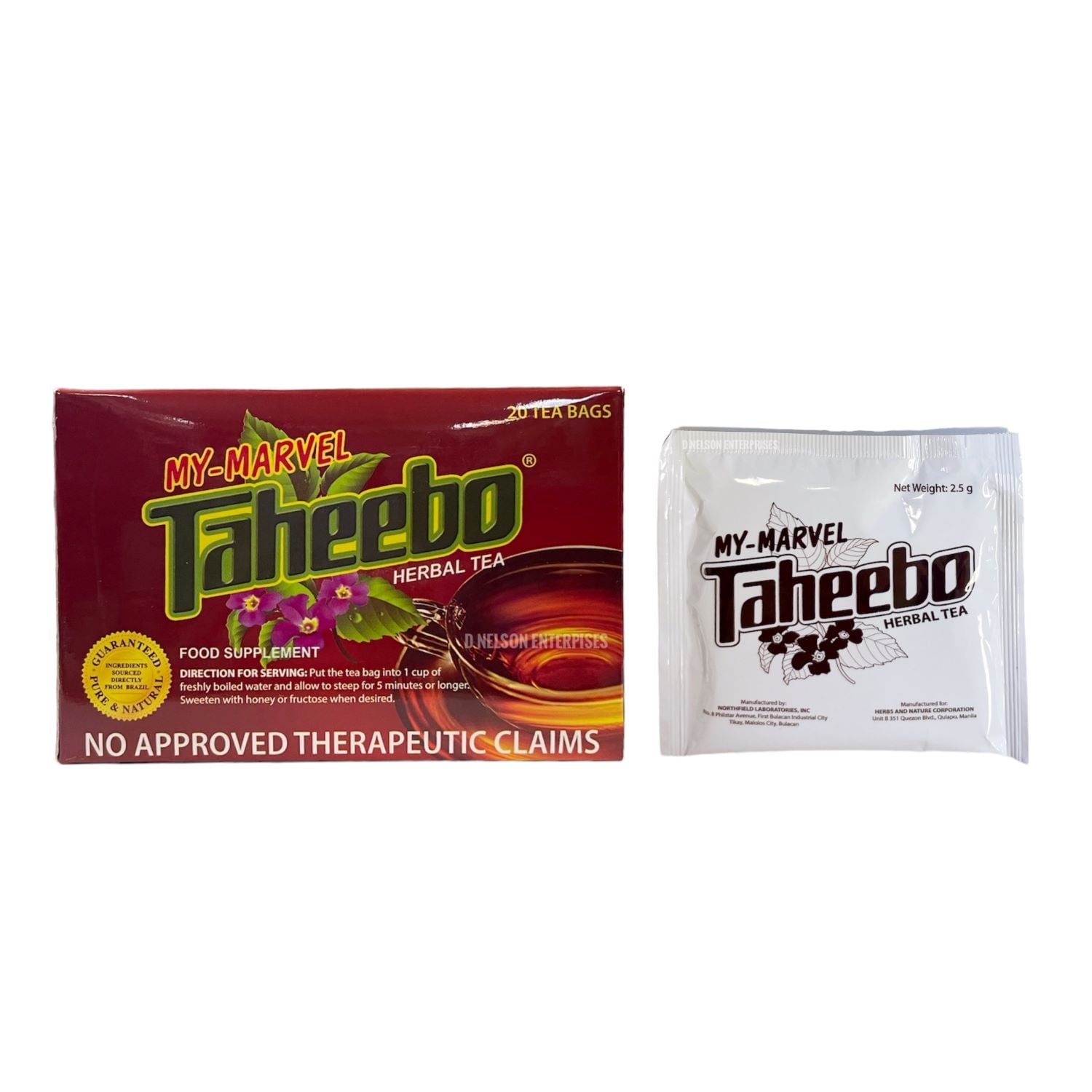 My-Marvel Taheebo Herbal Tea 20 Tea Bags - Walmart.com