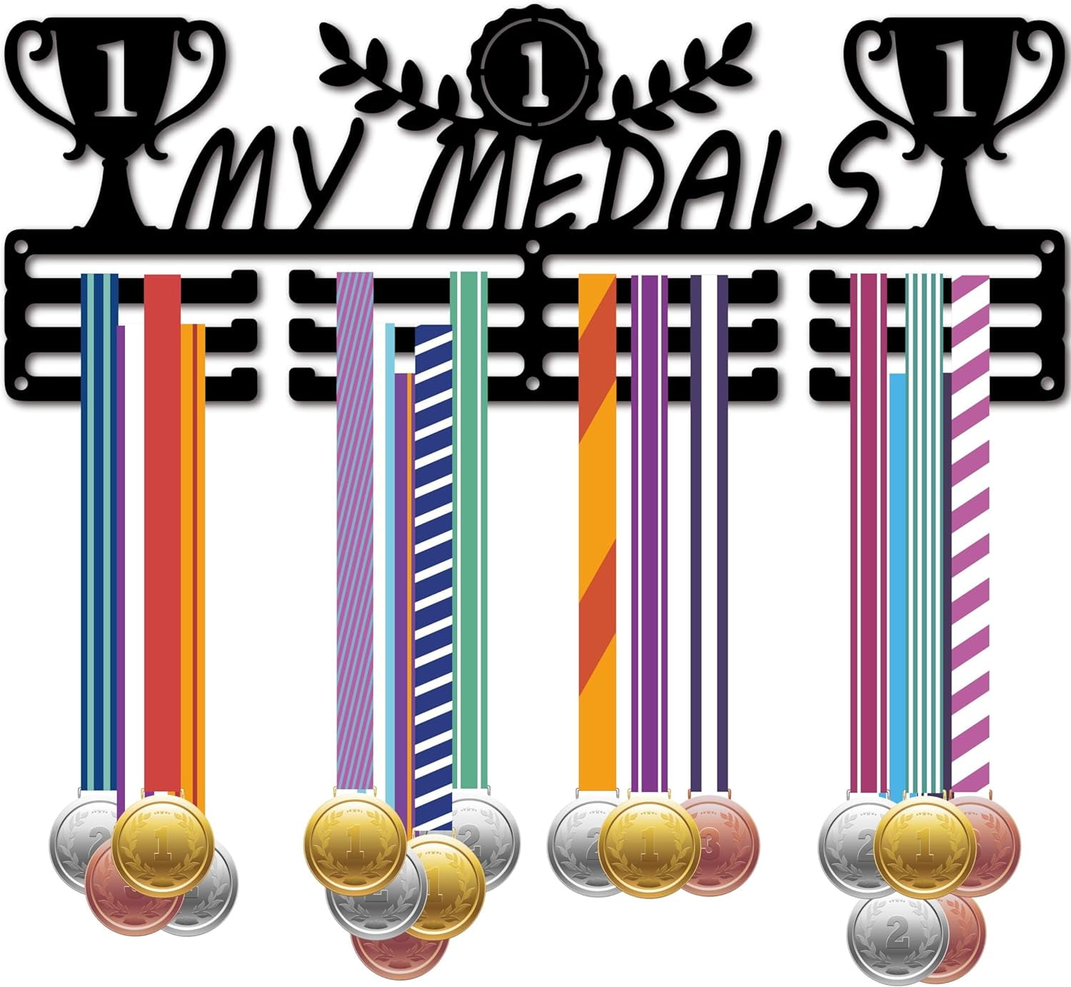 My Medals Medal Holder Sports Running Medal Hanger Display Metal ...