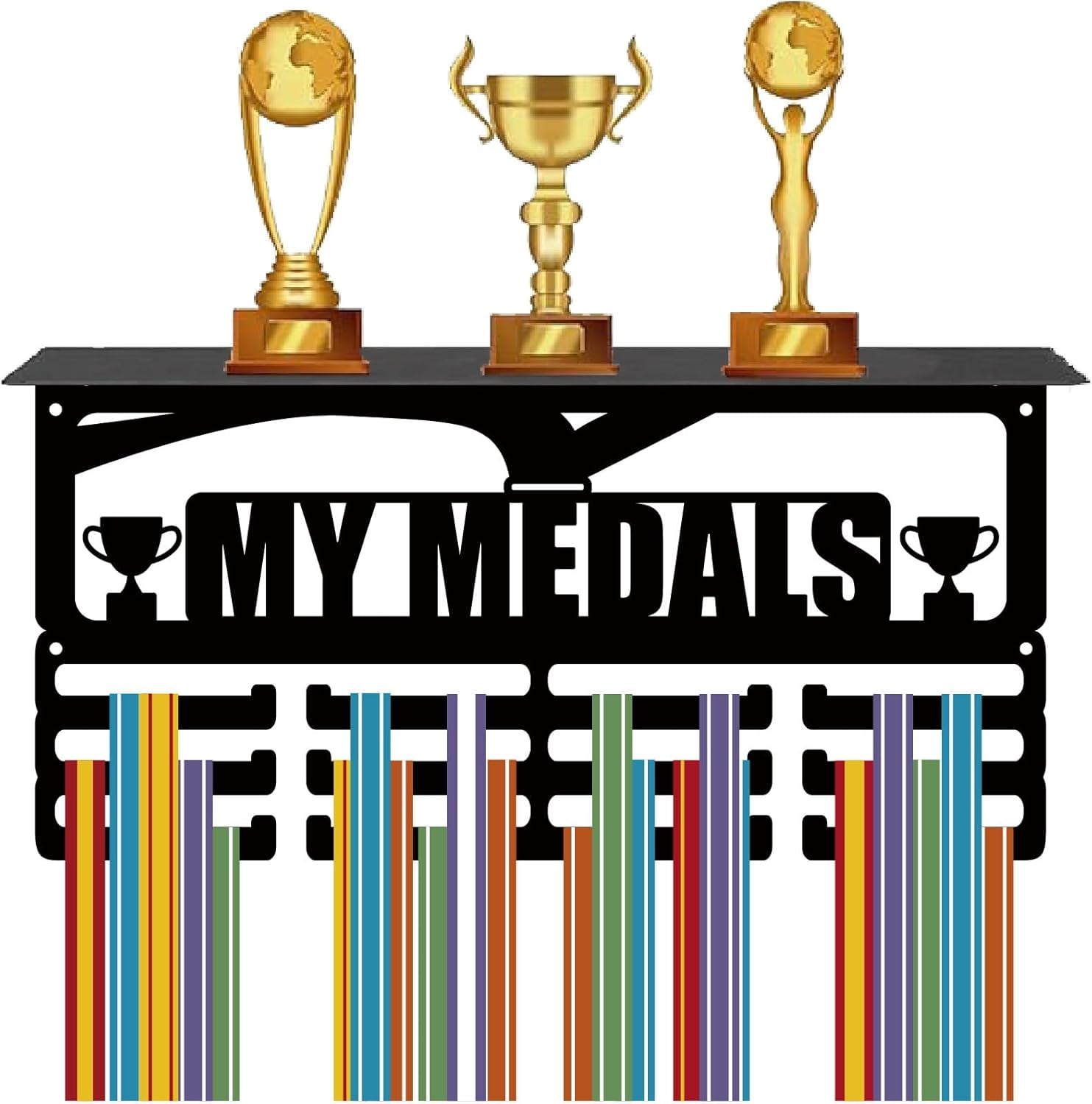 My Medals Sports Medal Hanger Trophy Holders Medal Display Stands Metal ...