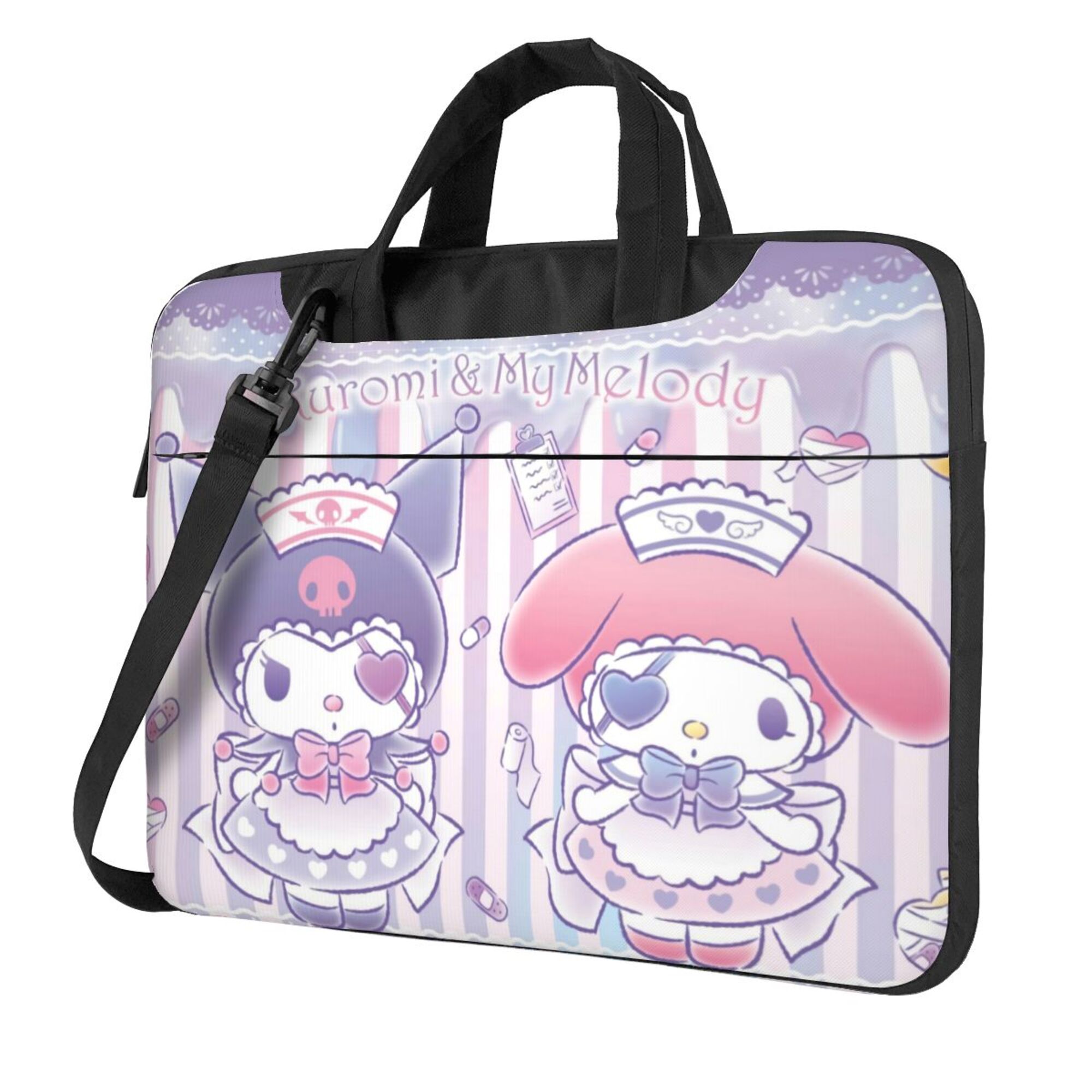 My Melody And Kuromi Laptop Bag Laptop Case Computer Notebook Briefcase ...