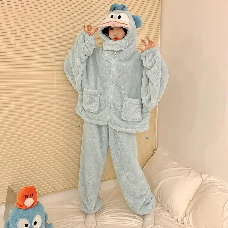 My Melody Anime Kawaii MINISO Ins Long Sleeve Coat Pants Set Cute ...