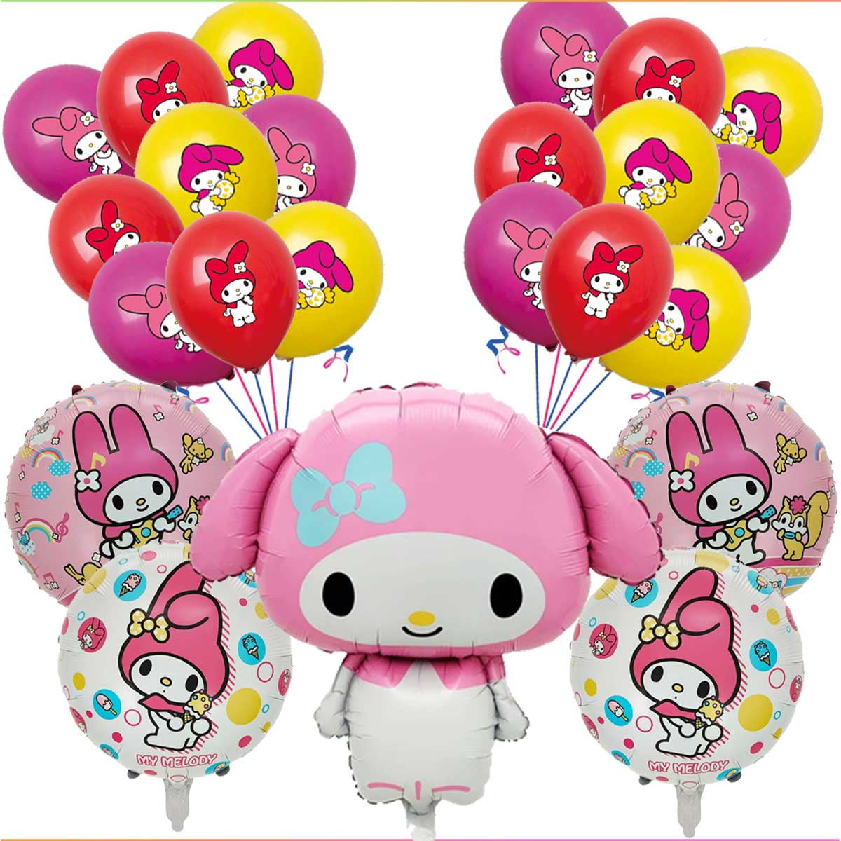 My Melody Balloons Party Supplies Decor Set Decorations Kit Fans ...