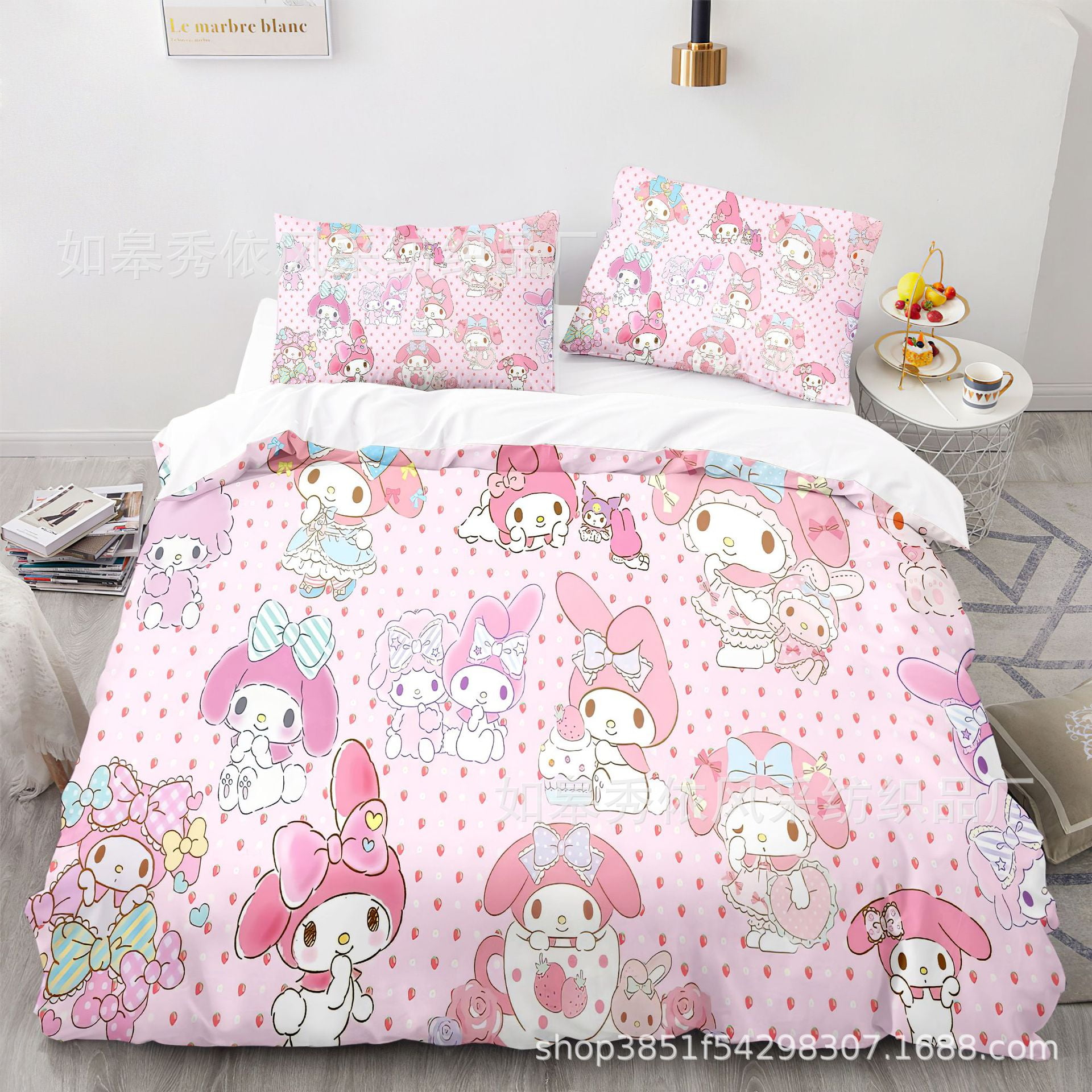 My Melody Bedding Sets No Quilt Duvet Cover Pillow Case Without Filling ...