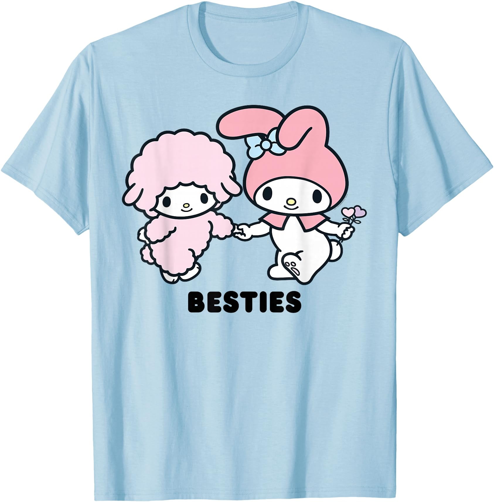 My Melody Besties DTG Print Unisex T-Shirt,Light Blue Color,Size 3T ...