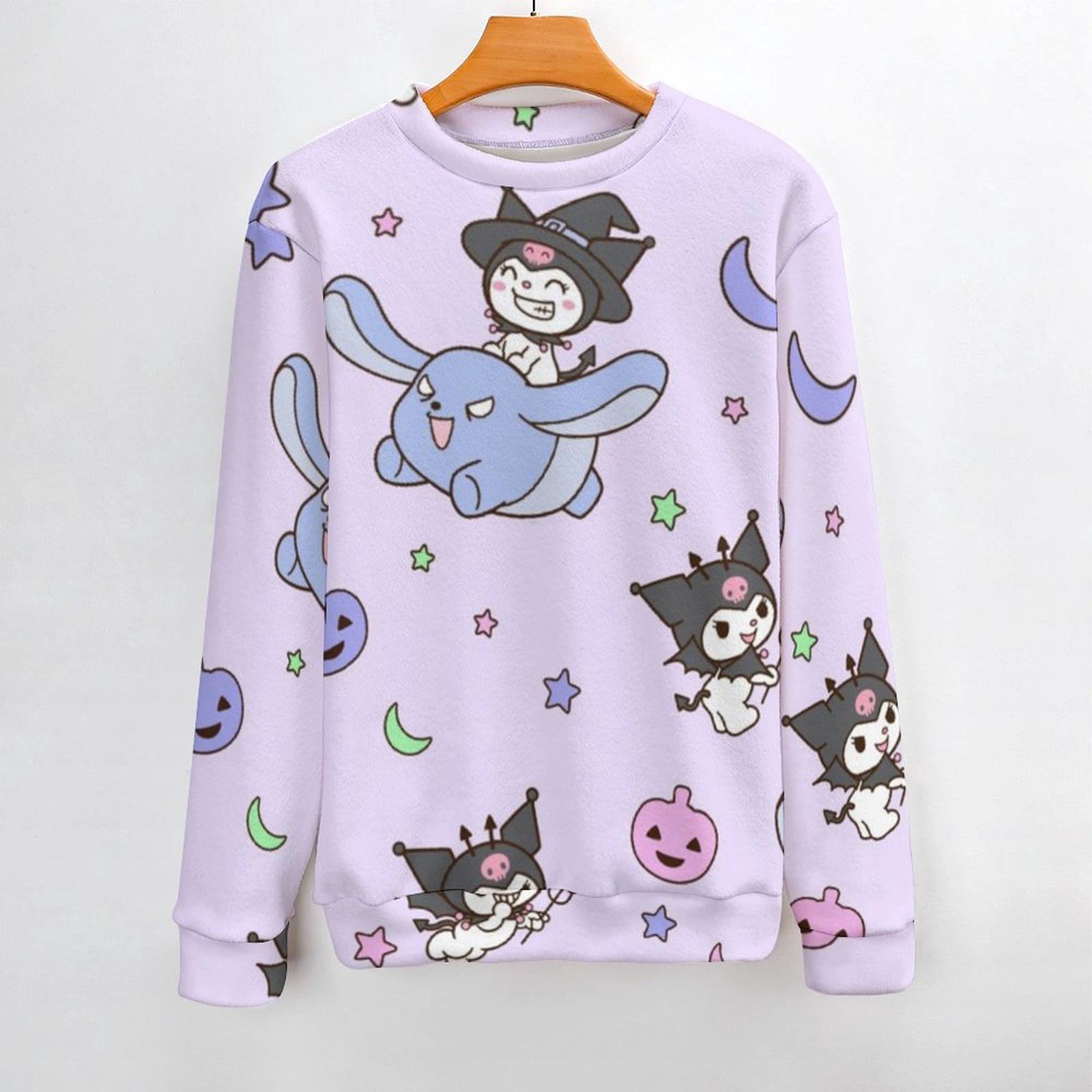 My Melody Cartoon Round Neck Sweater Pullover Unisex Turtleneck Fashion ...