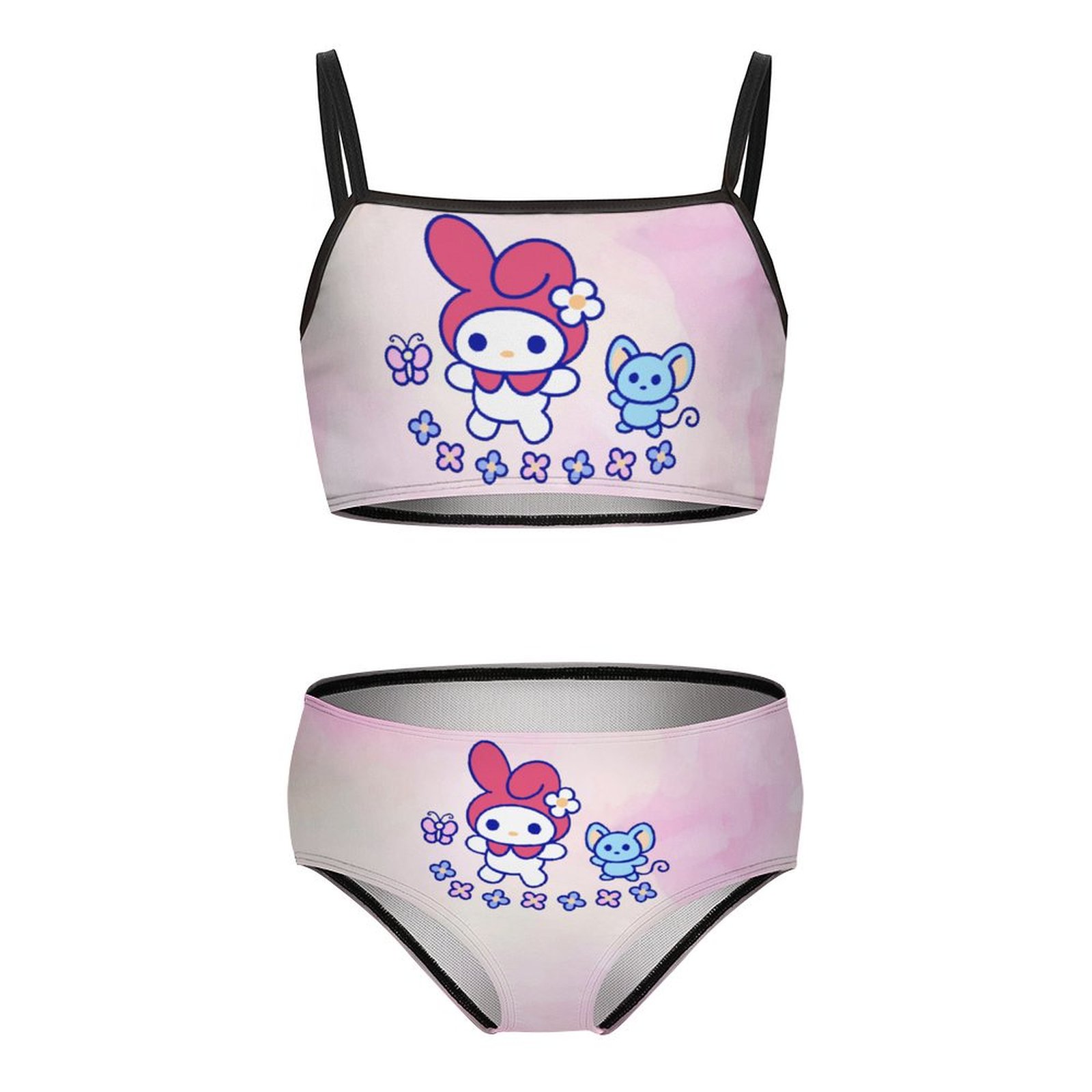 My Melody Characters Children's Swimsuit Girl's Swimwear 2 Piece Bikini ...