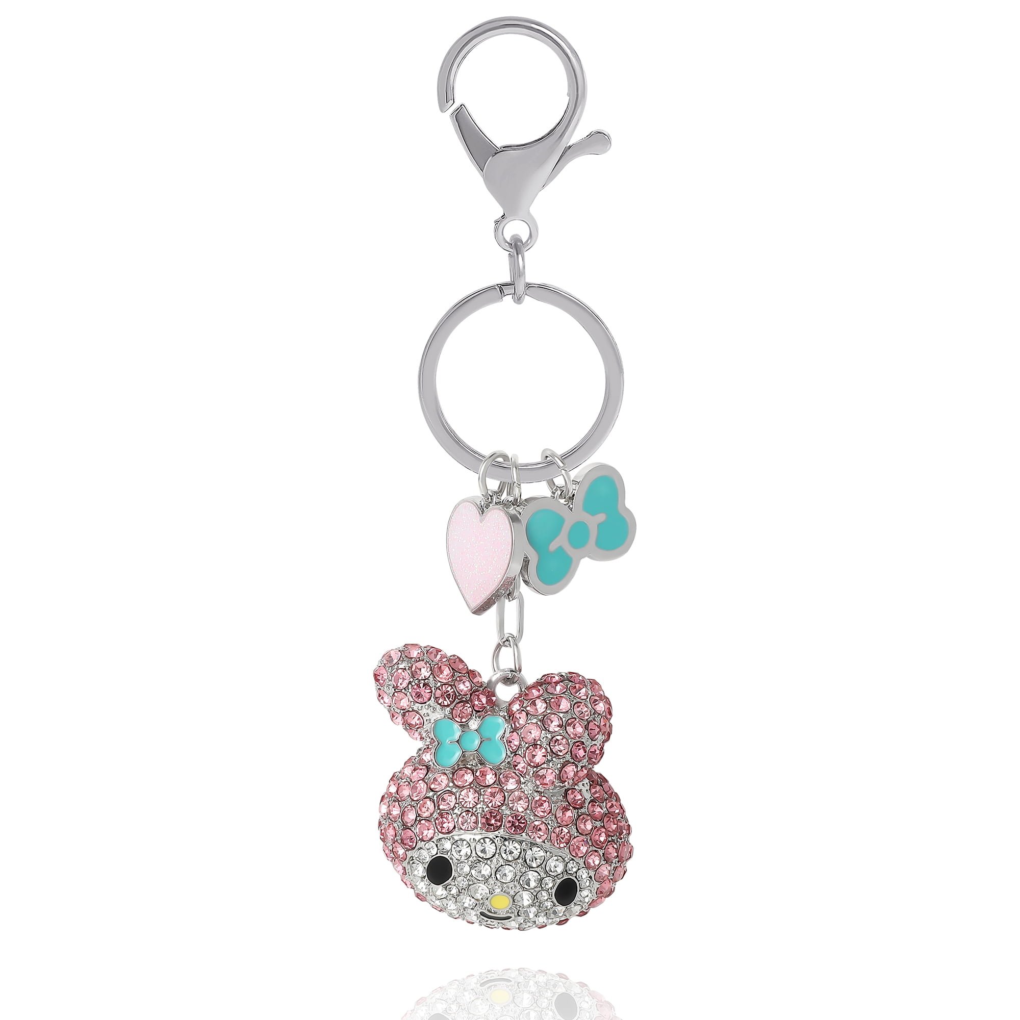 My Melody Crystal Cluster Pavé Bag Charm Keychain – Officially Licensed ...