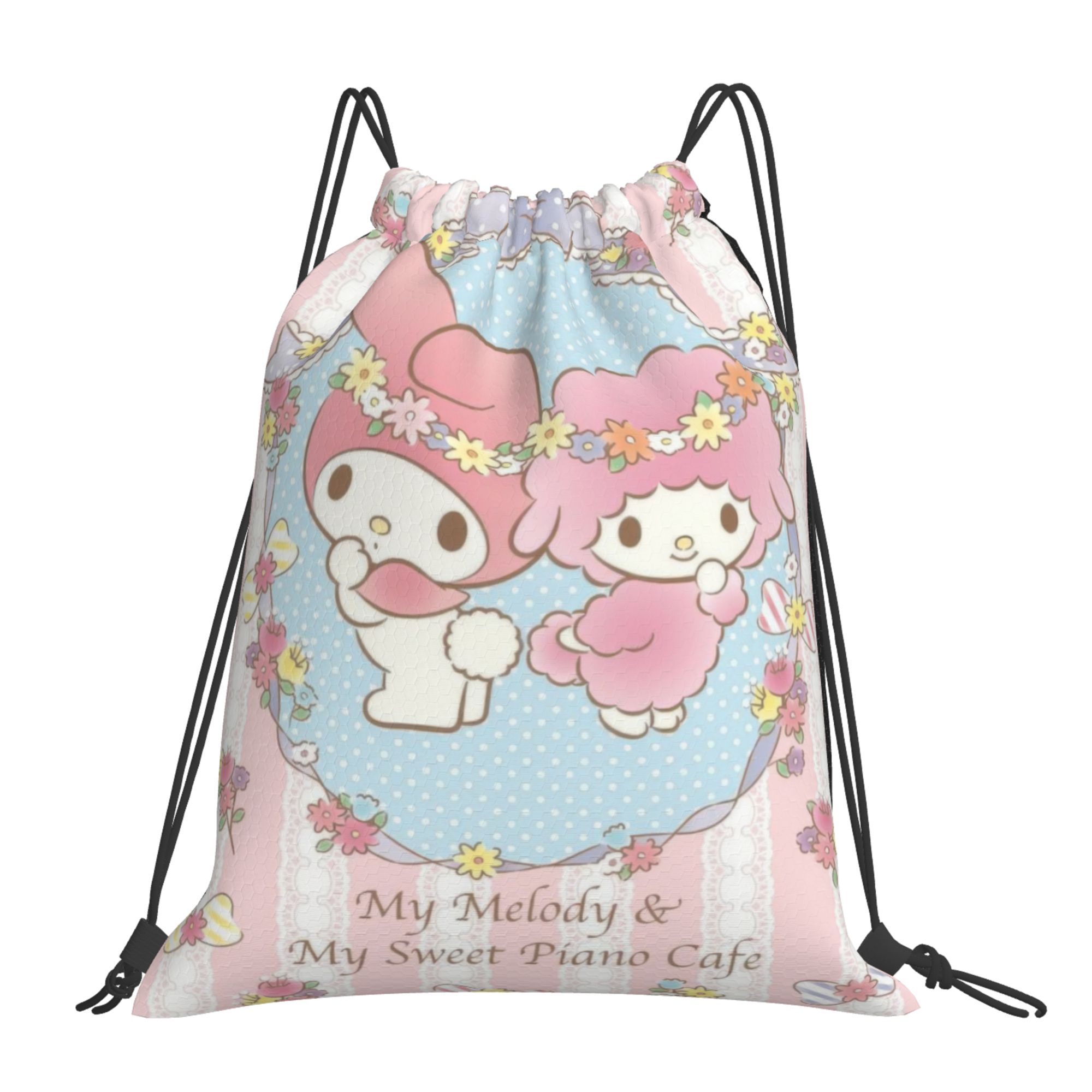 My Melody Drawstring Bags, Simple Casual Drawstring Sling Bag ...