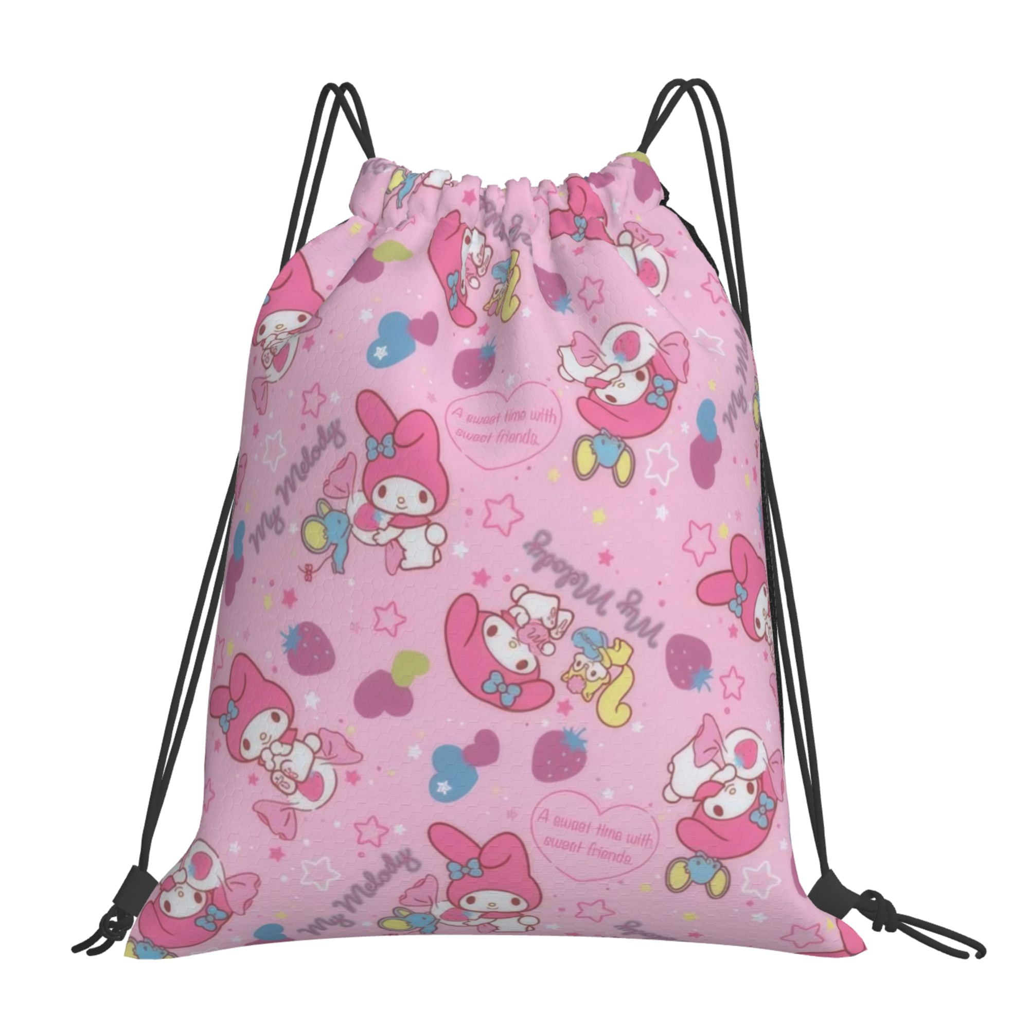 My Melody Drawstring Bags, Simple Casual Drawstring Sling Bag ...