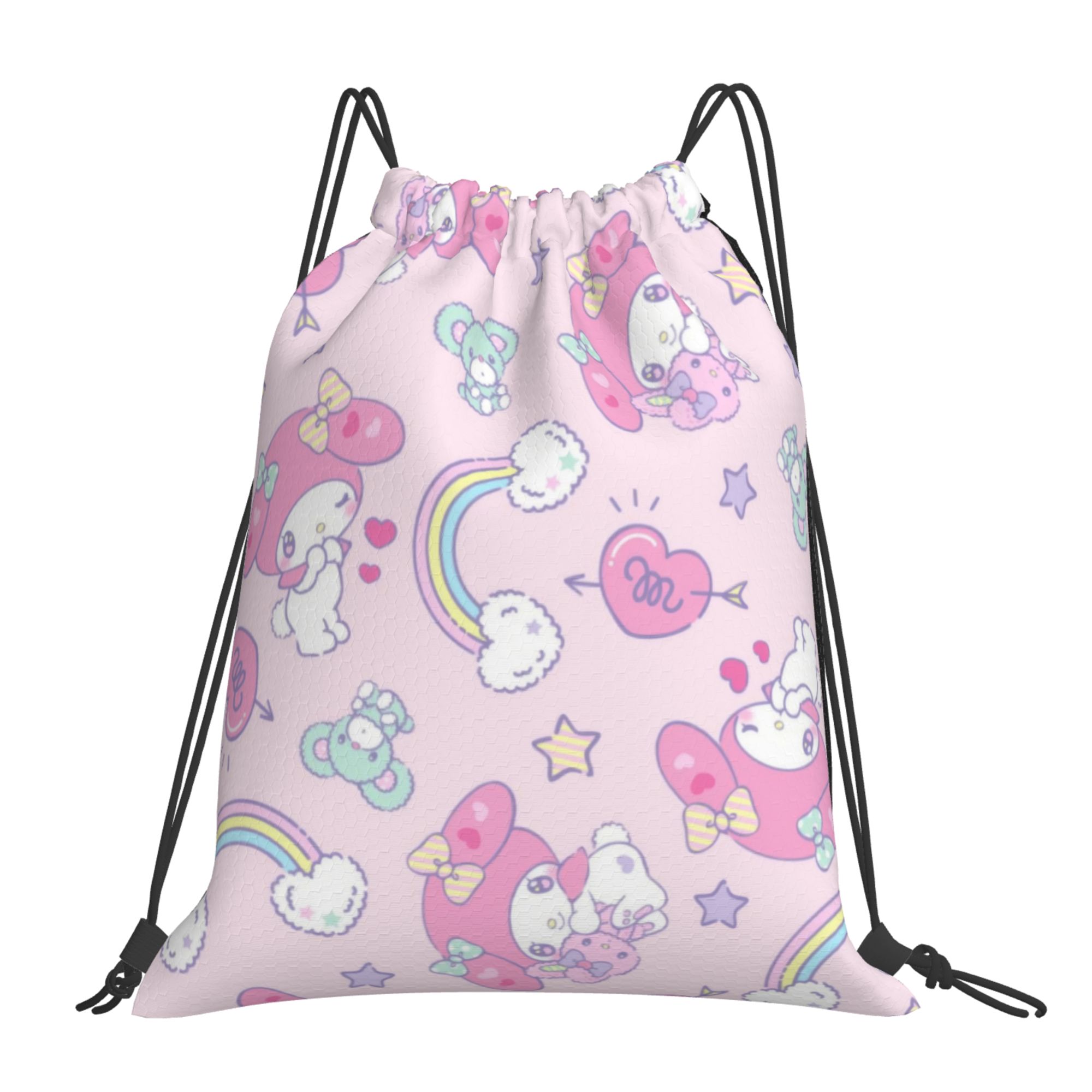 My Melody Drawstring Bags, Simple Casual Drawstring Sling Bag ...