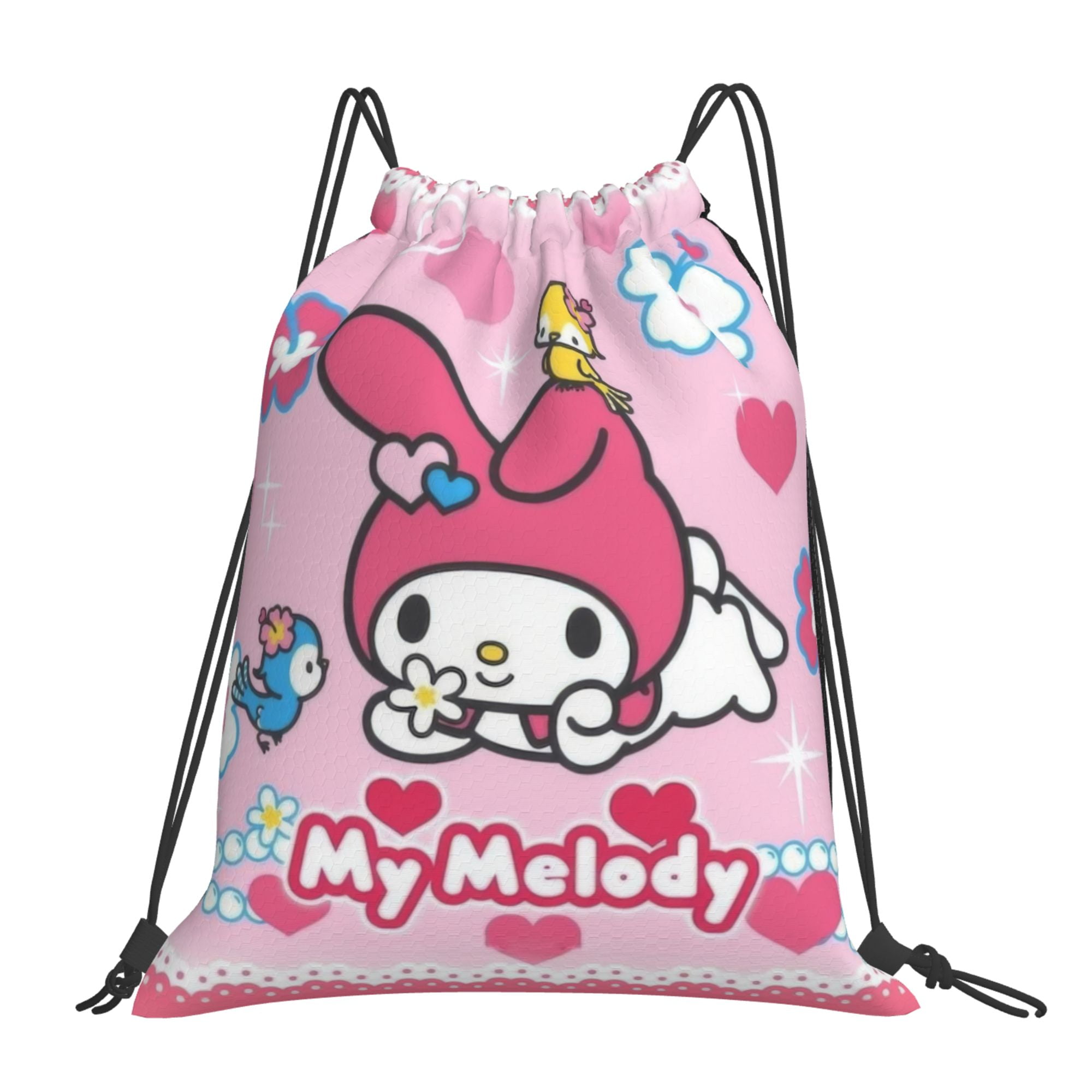 My Melody Drawstring Bags, Simple Casual Drawstring Sling Bag ...