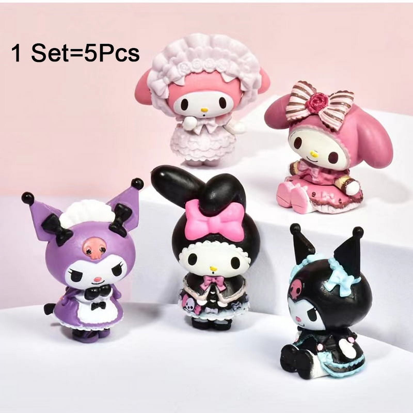 My Melody Figure Anime Figure Kawaii Melody Kuromi Kt Cat Action ...