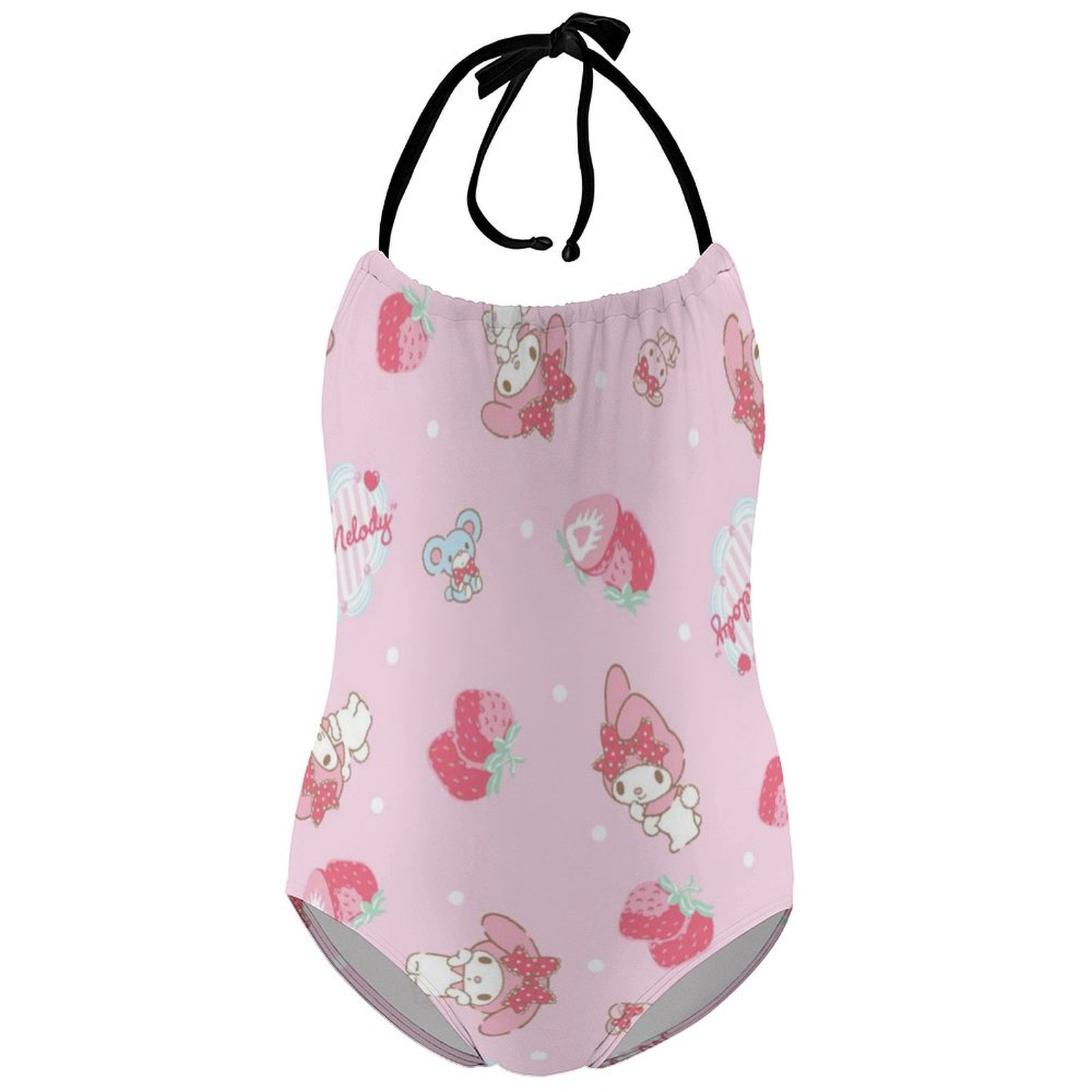 My Melody Girls One Piece Swimsuit Quick Dry Swimwear Print Bathing ...