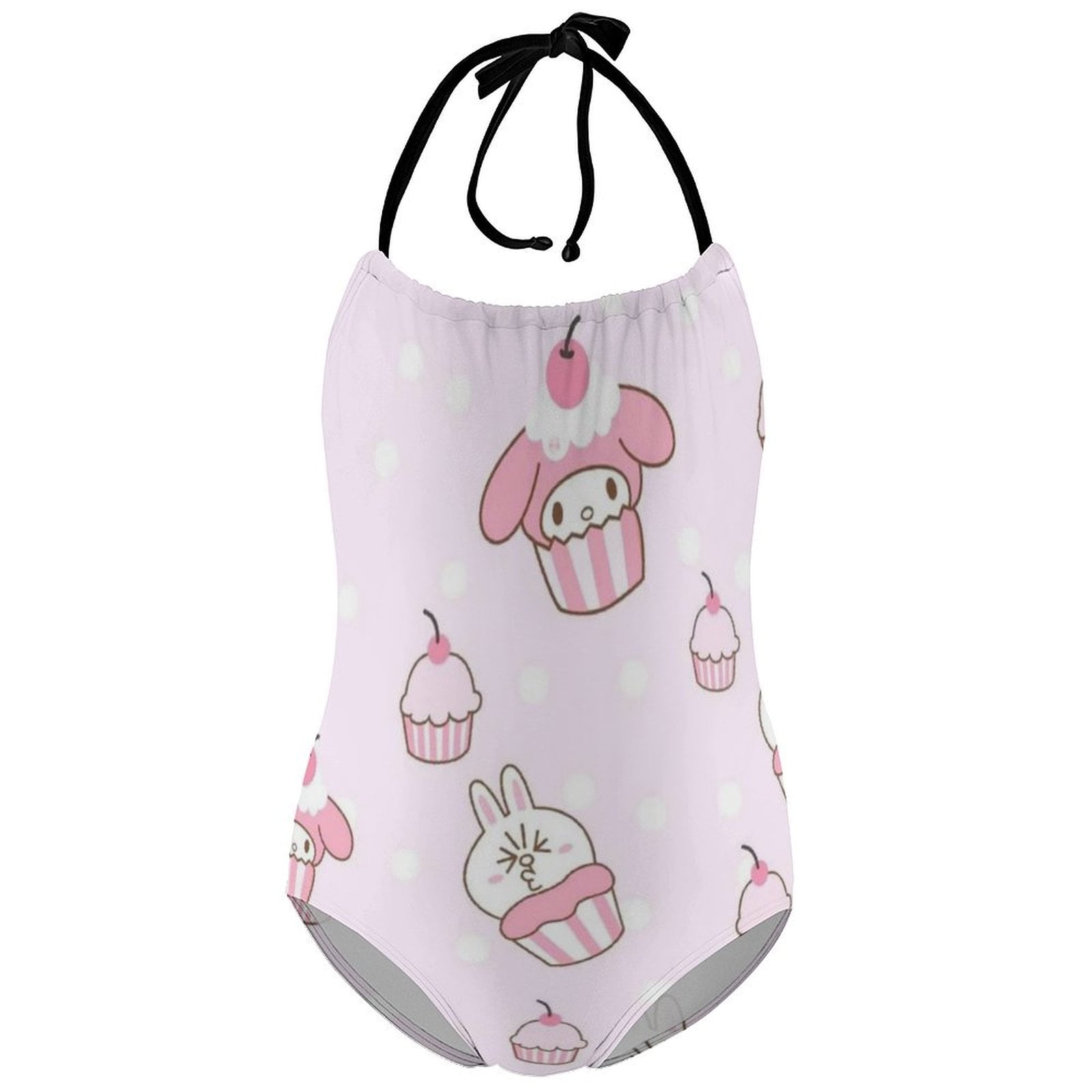 My Melody Girls One Piece Swimsuit Quick Dry Swimwear Print Bathing ...