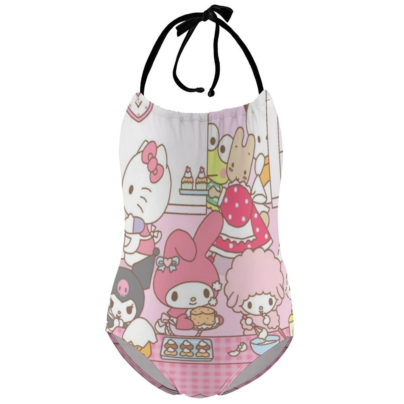 My Melody Girls One Piece Swimsuit Quick Dry Swimwear Print Bathing ...