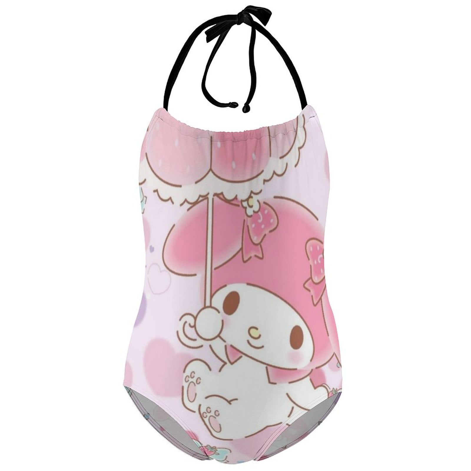 My Melody Girls One Piece Swimsuit Quick Dry Swimwear Print Bathing ...