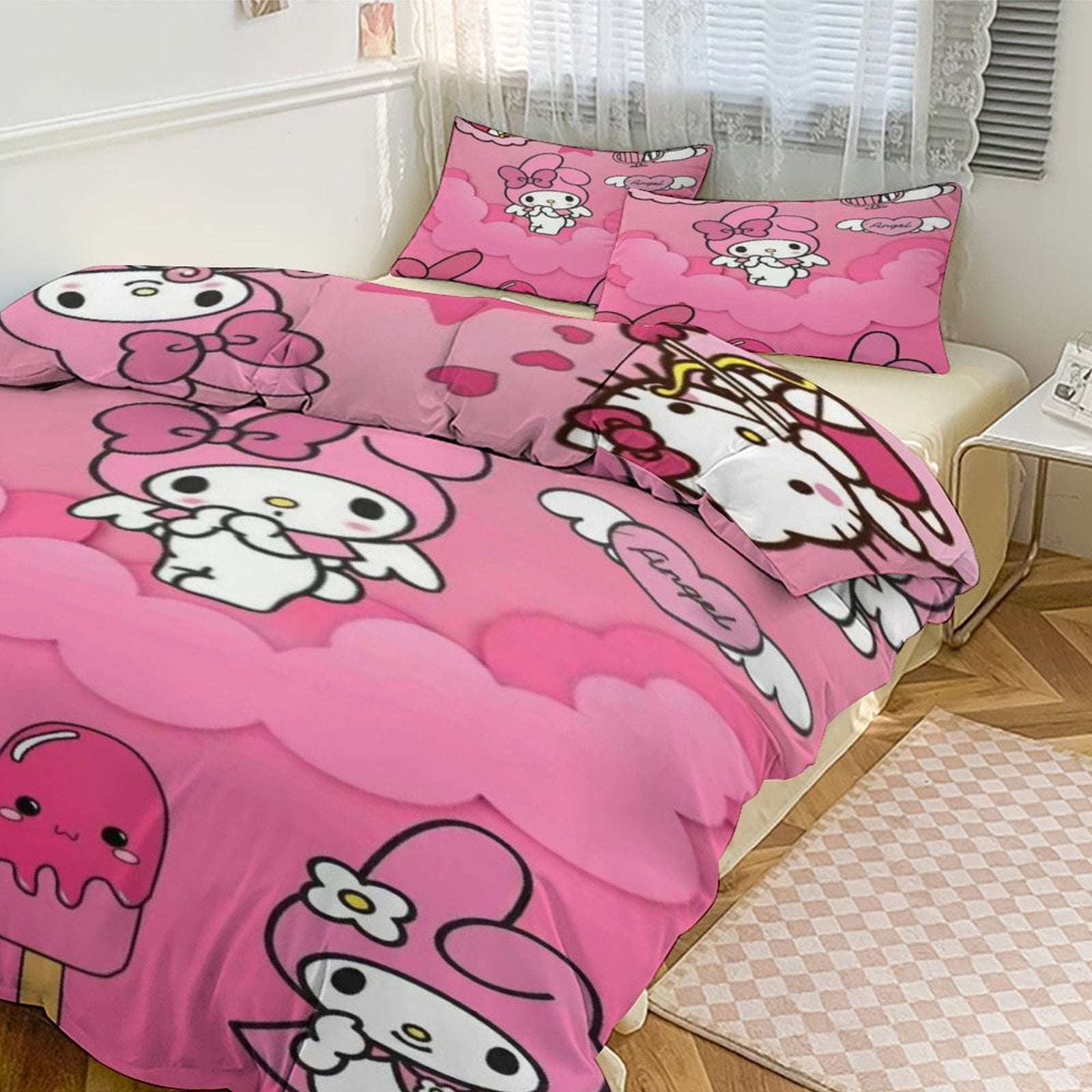 My Melody Kids Bedding Set 3 Piece Set Cartoon Double-sided Printing ...