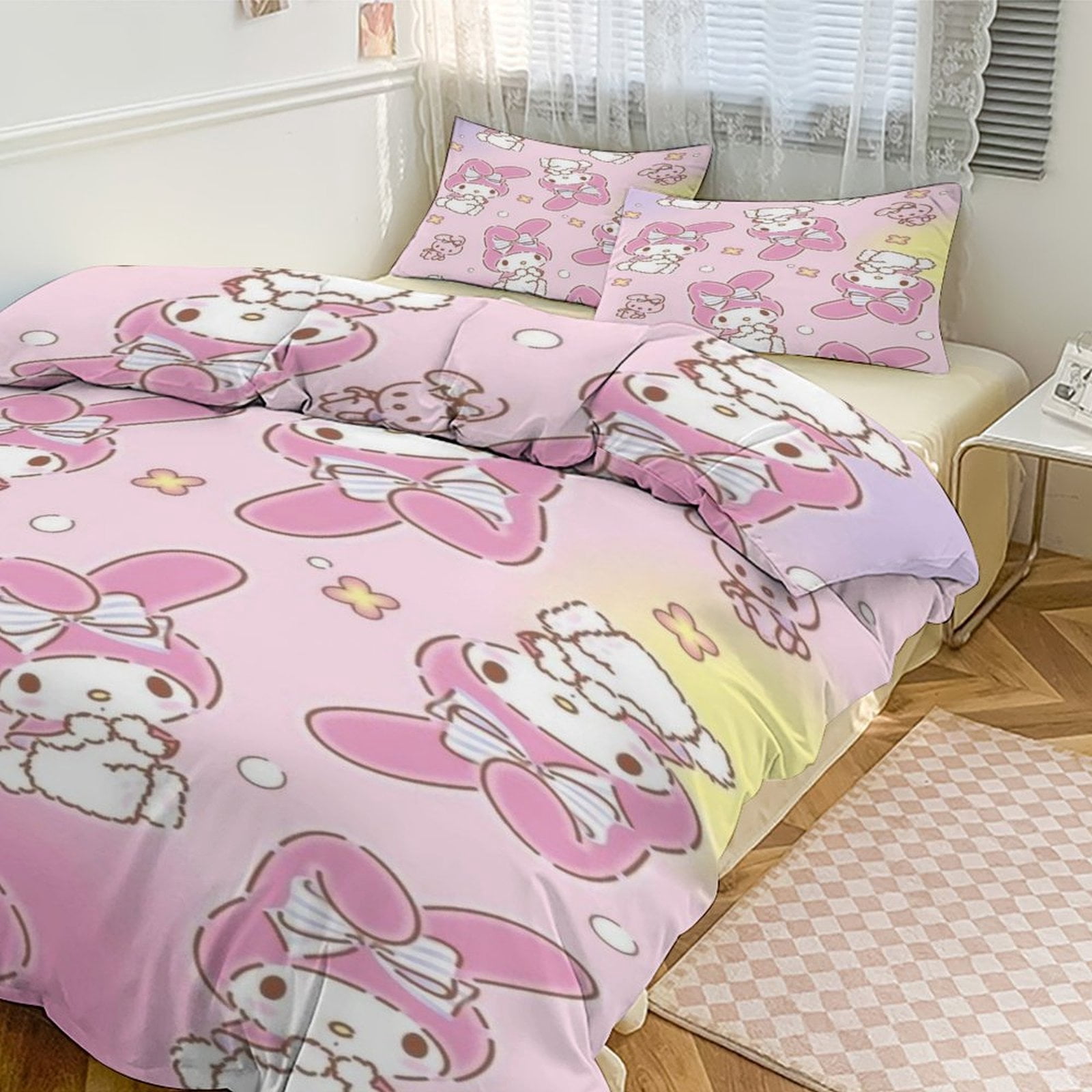 My Melody Kids Bedding Set 3 Piece Set Cartoon Double-sided Printing ...
